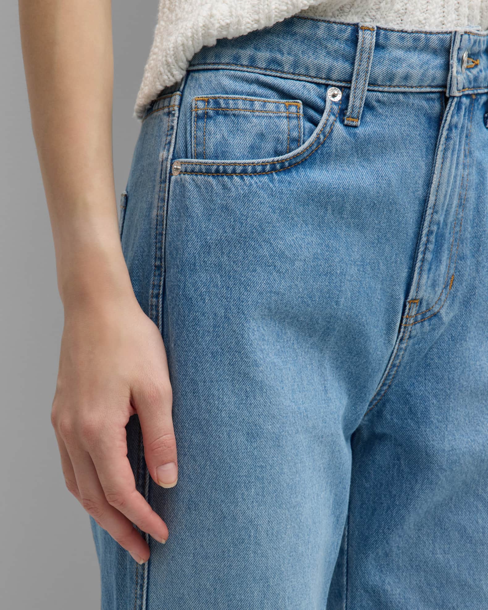 Veronica Beard Dylan High Rise Straight Cuffed Jeans | Neiman Marcus