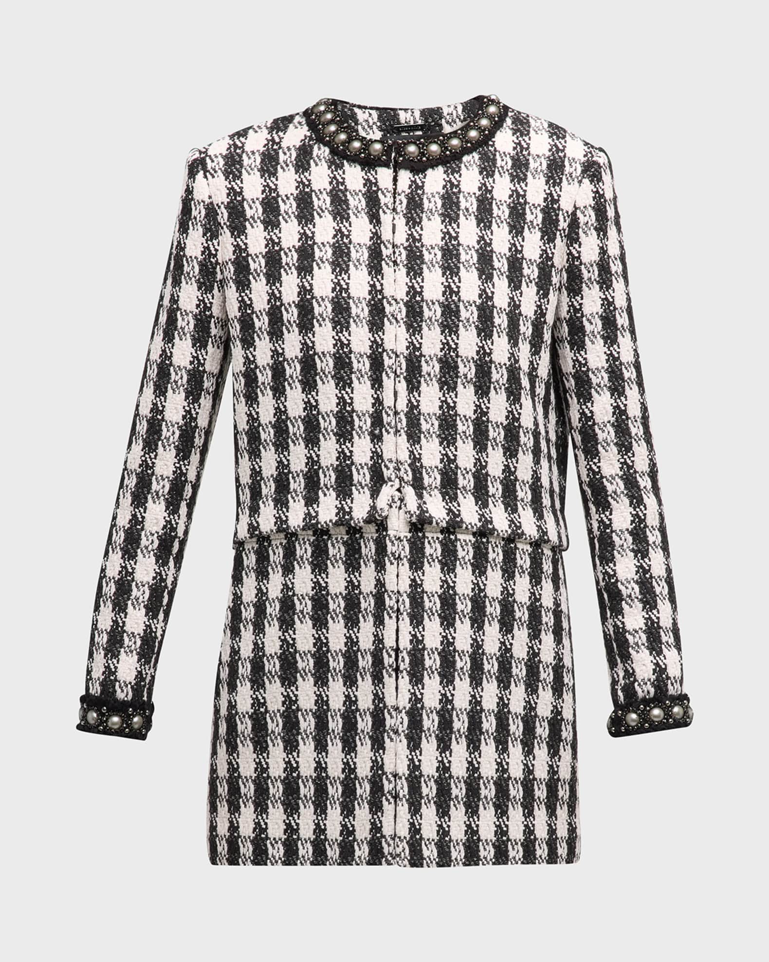 Alice + Olivia Deon Two-Fer Tweed Jacket | Neiman Marcus
