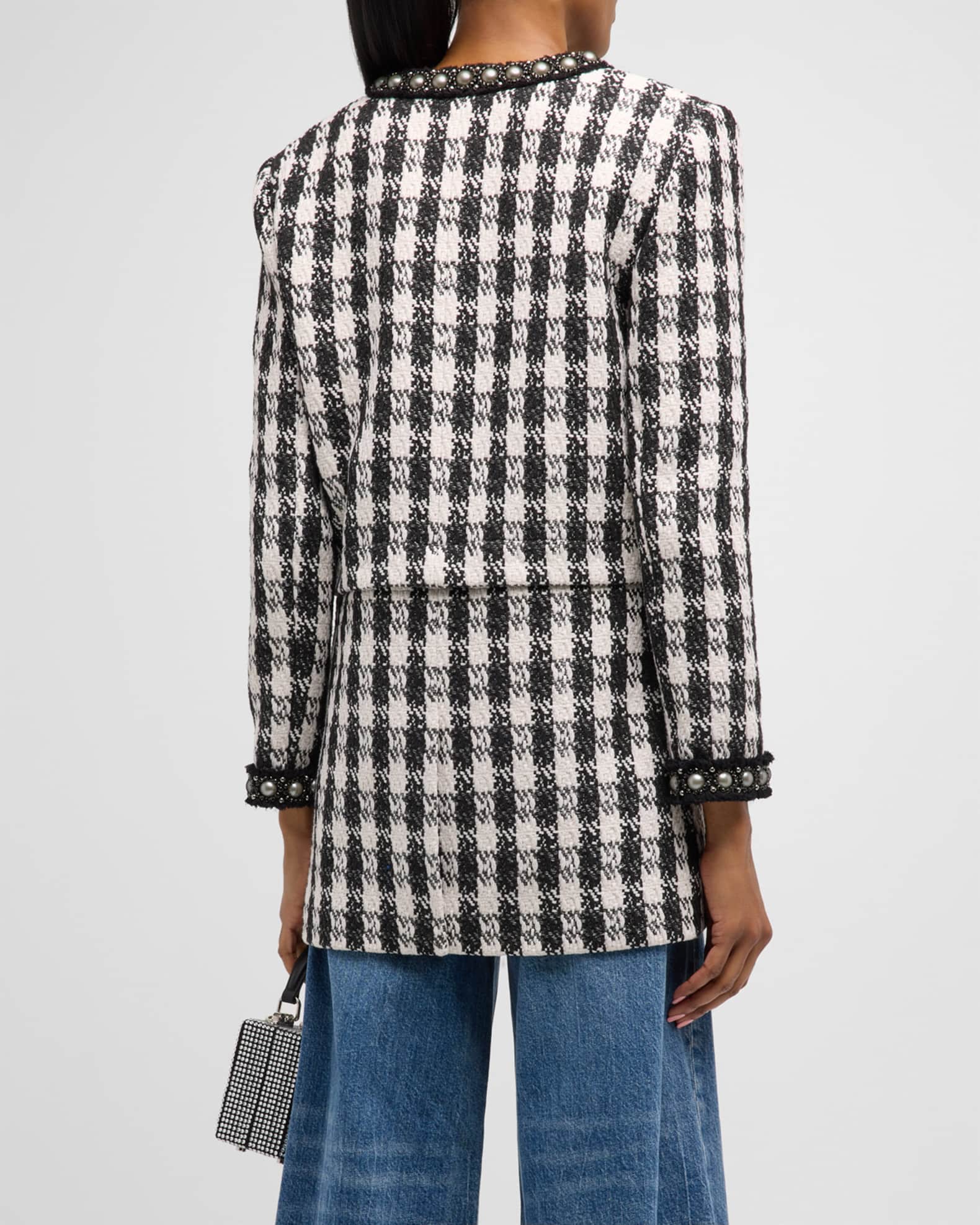 Alice + Olivia Deon Two-Fer Tweed Jacket | Neiman Marcus