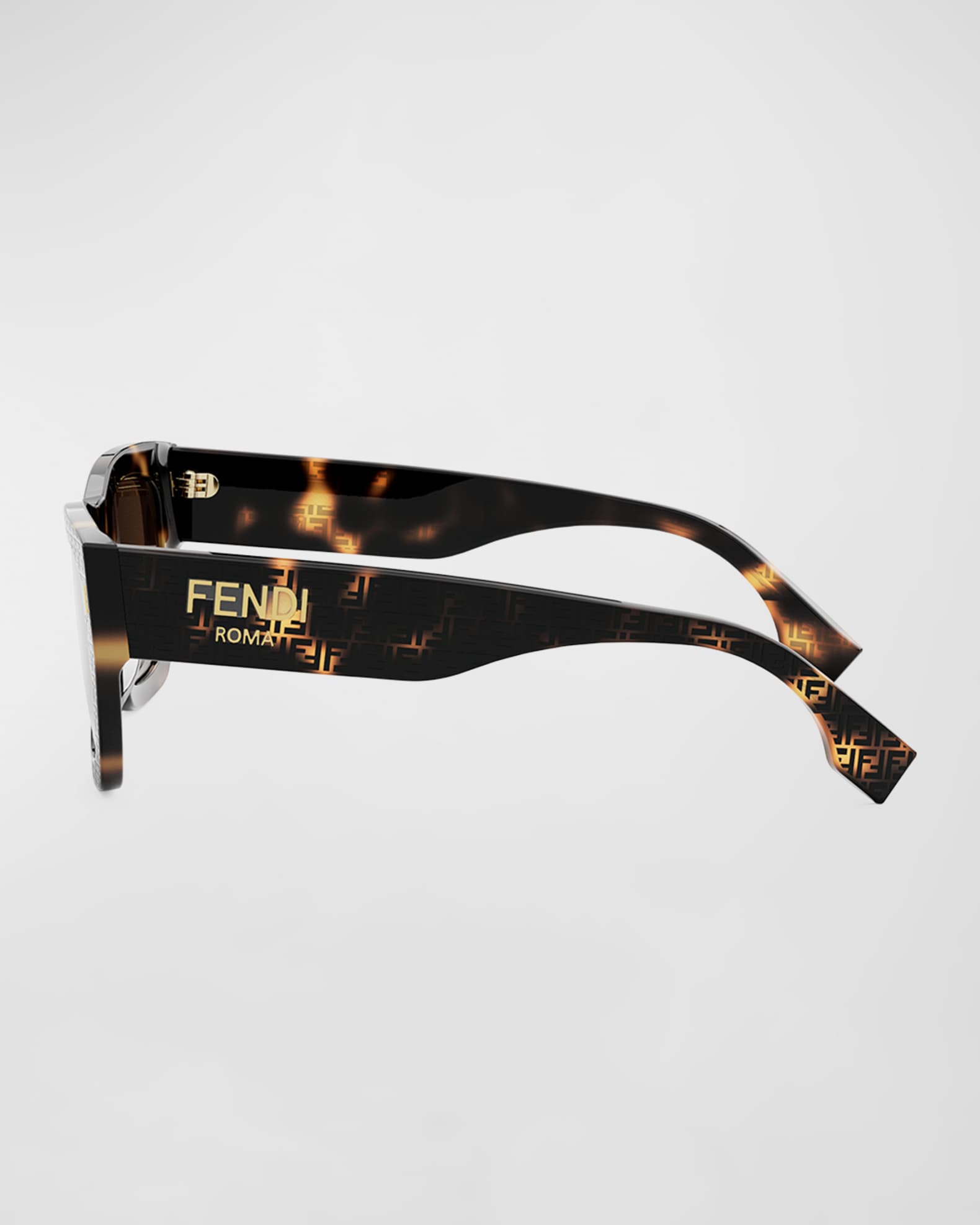 Fendi Roma Acetate Rectangle Sunglasses | Neiman Marcus