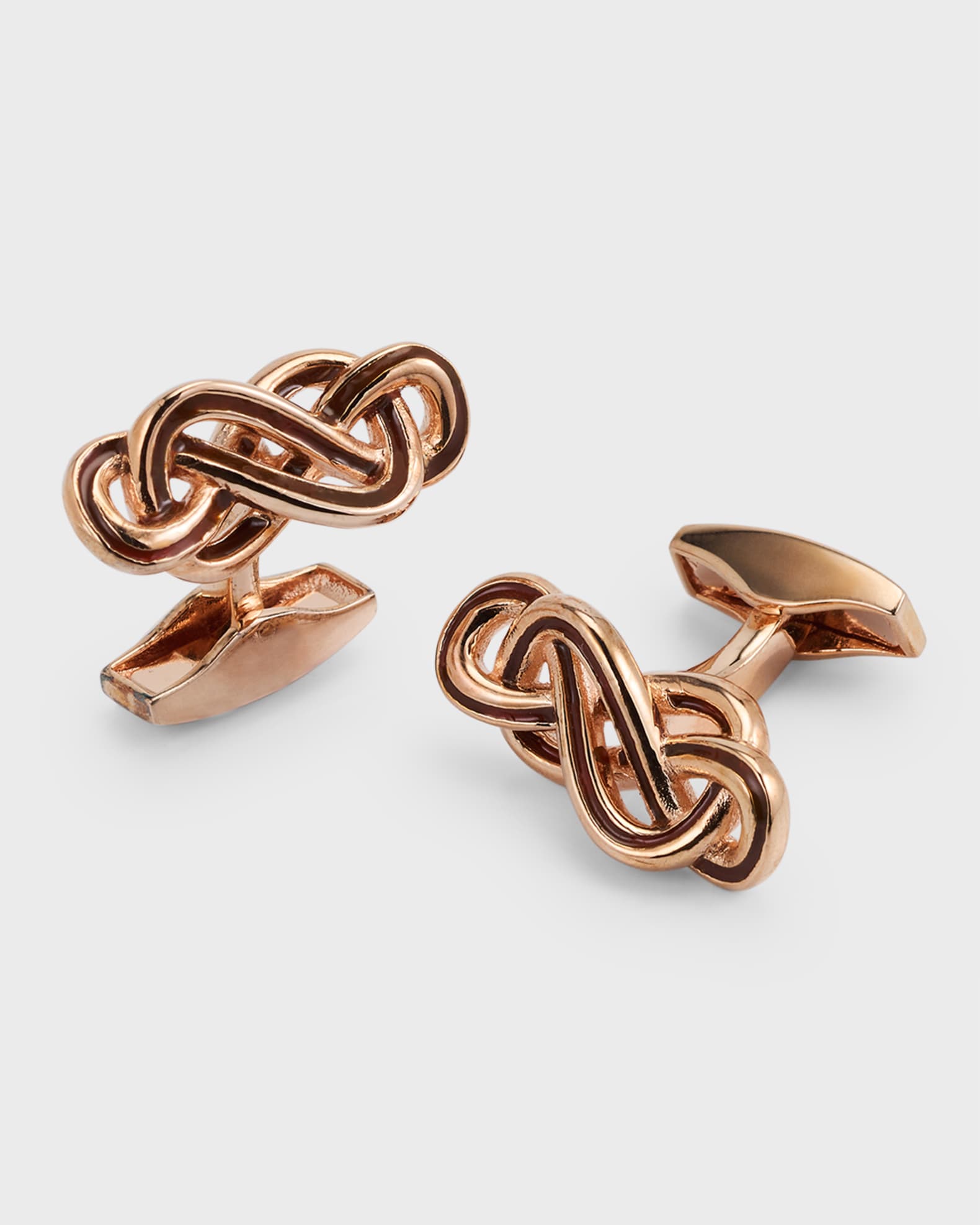 Tateossian Men's Enamel Eternity Knot Cufflinks | Neiman Marcus