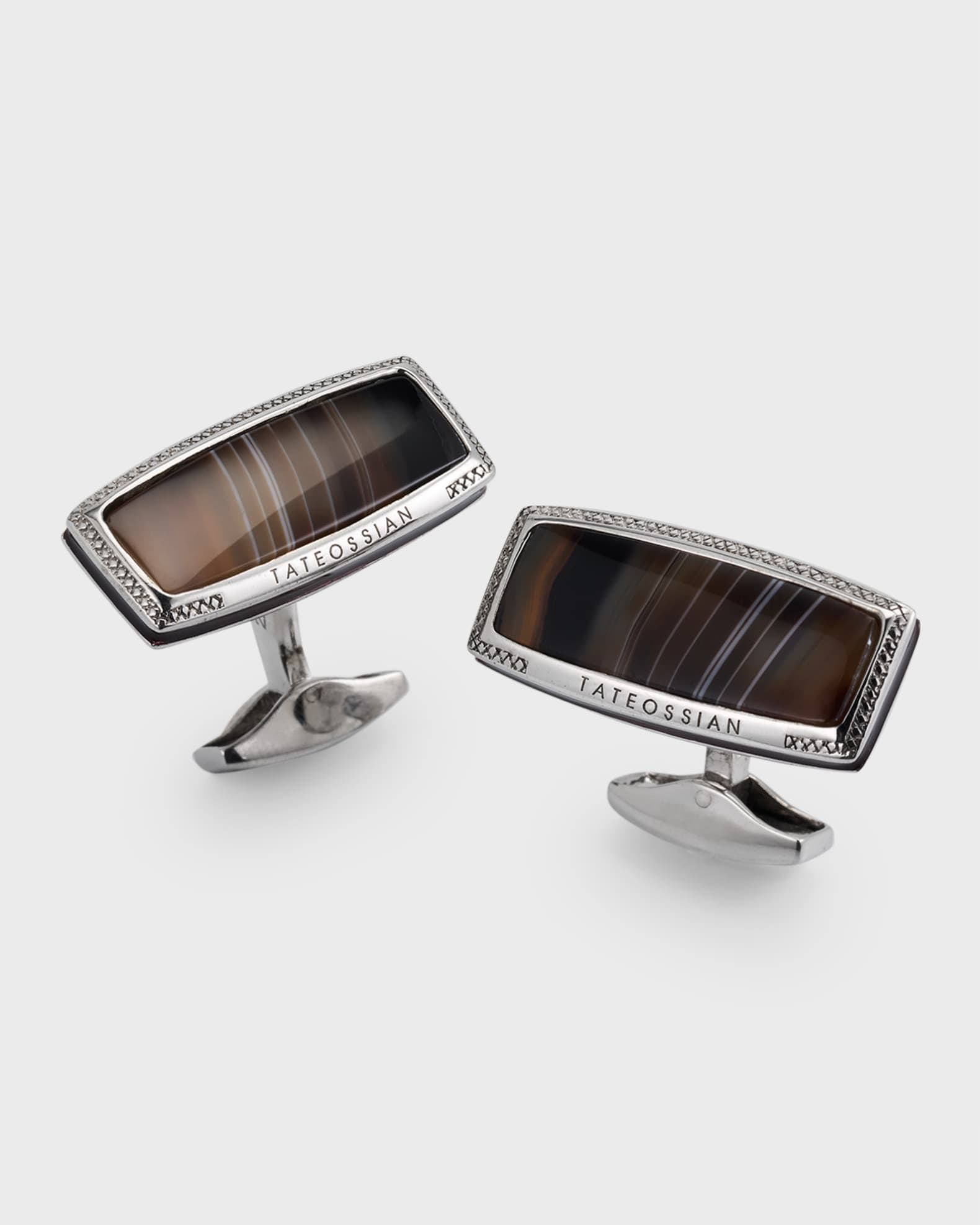 Tateossian Men's Azurite Rectangle Cufflinks | Neiman Marcus