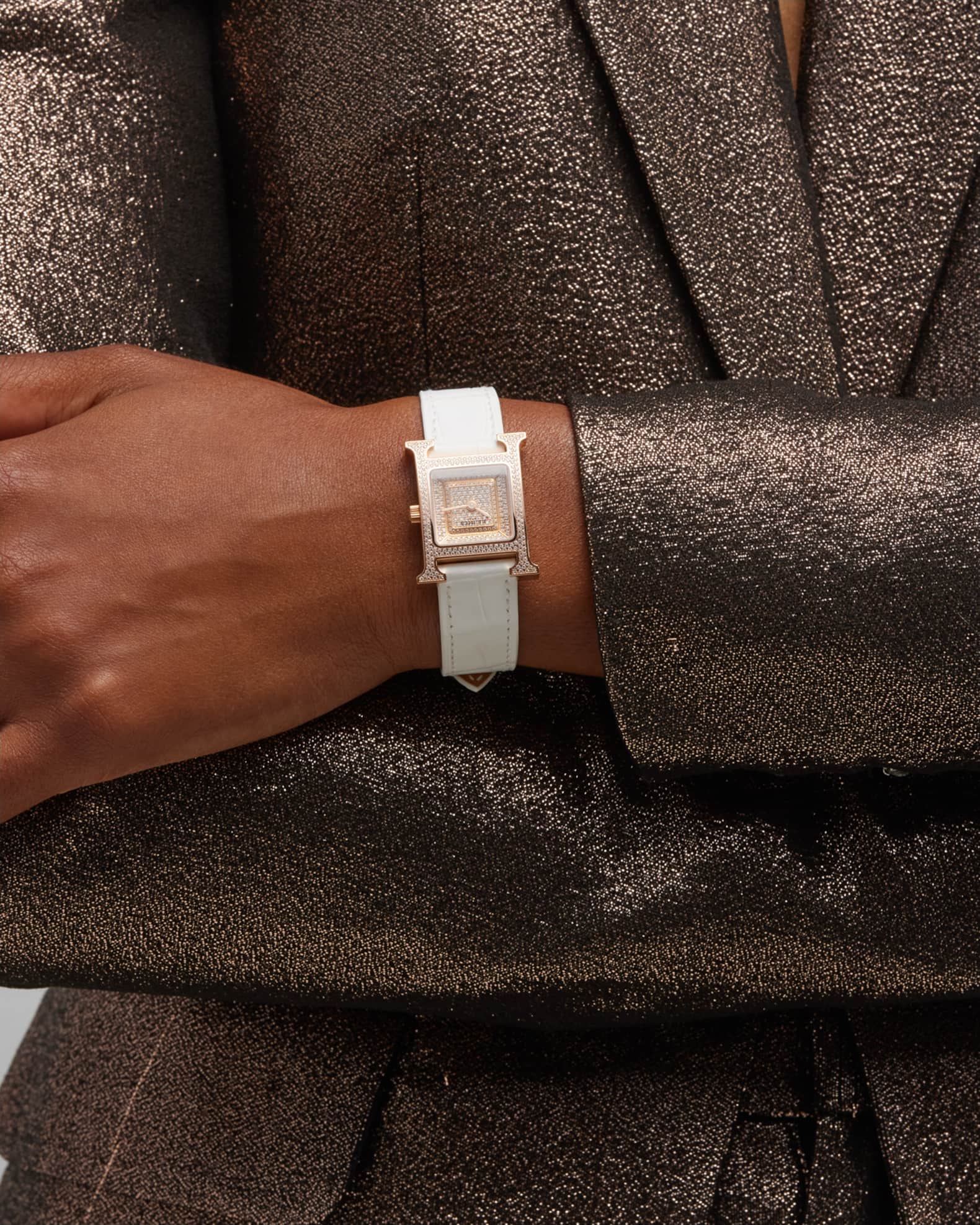 Hermes Heure H Watch, Small Model, 25 mm | Neiman Marcus