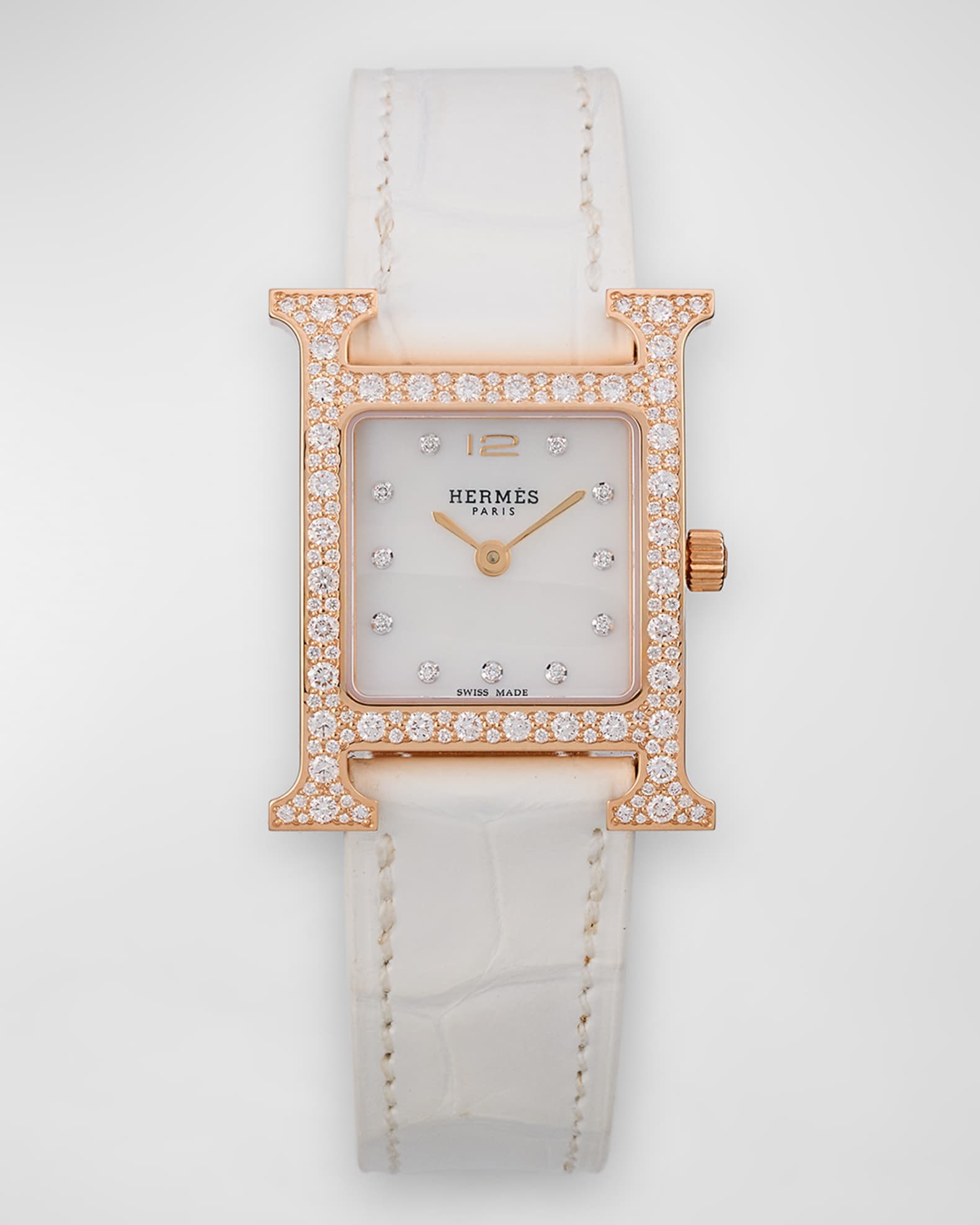 Hermes Heure H Watch, Small Model, 25 mm | Neiman Marcus