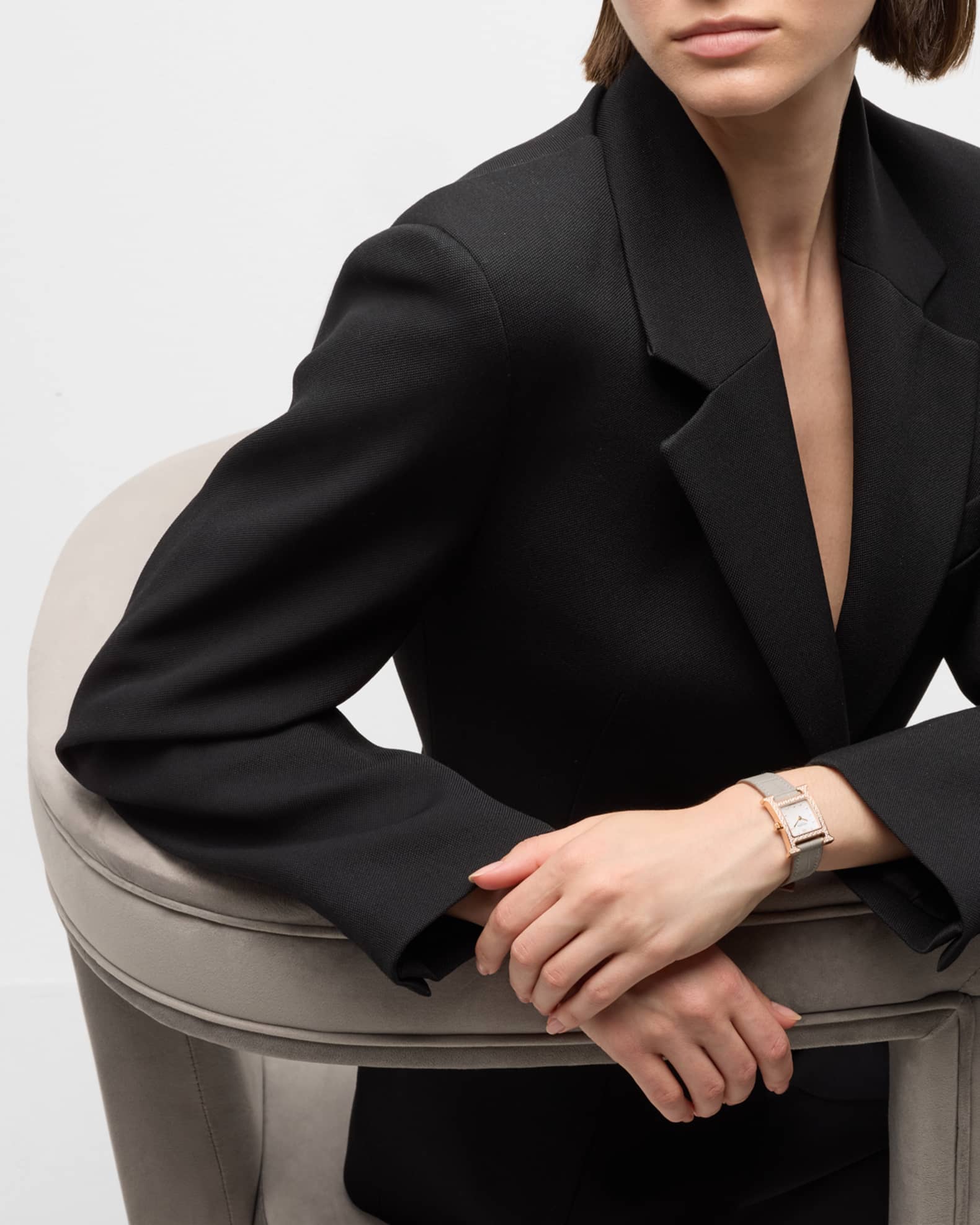 Hermes Heure H Watch, Small Model, 25 mm | Neiman Marcus