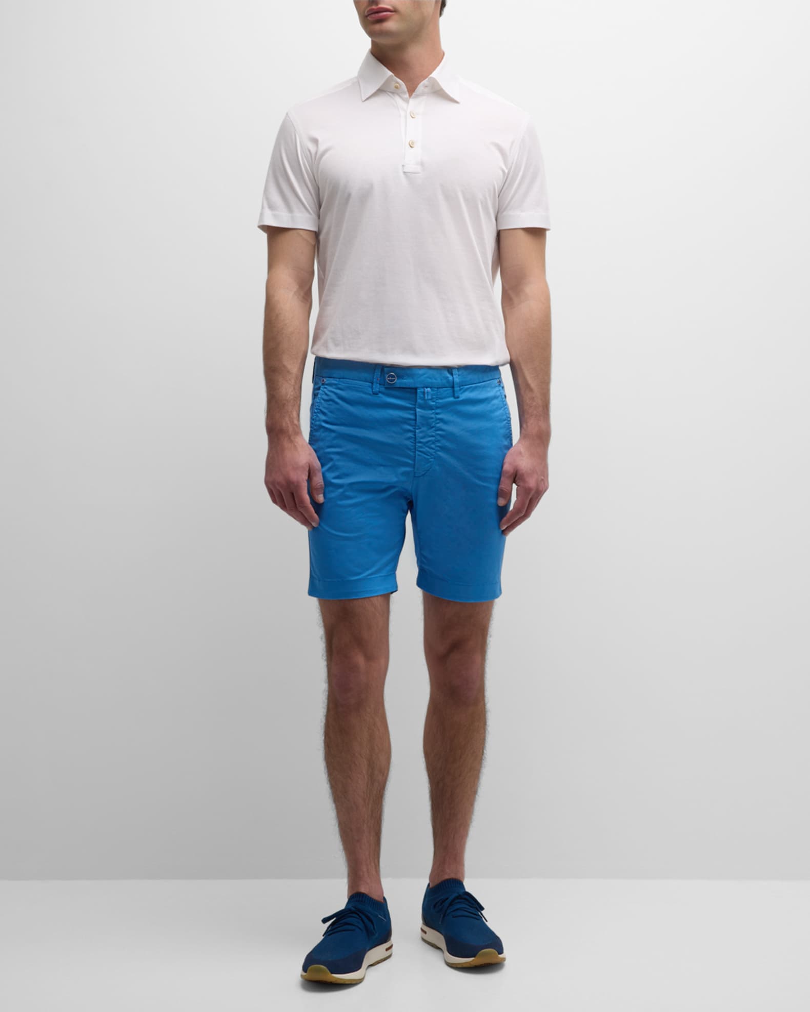 Kiton Men's 5-Pocket Flat-Front Shorts | Neiman Marcus