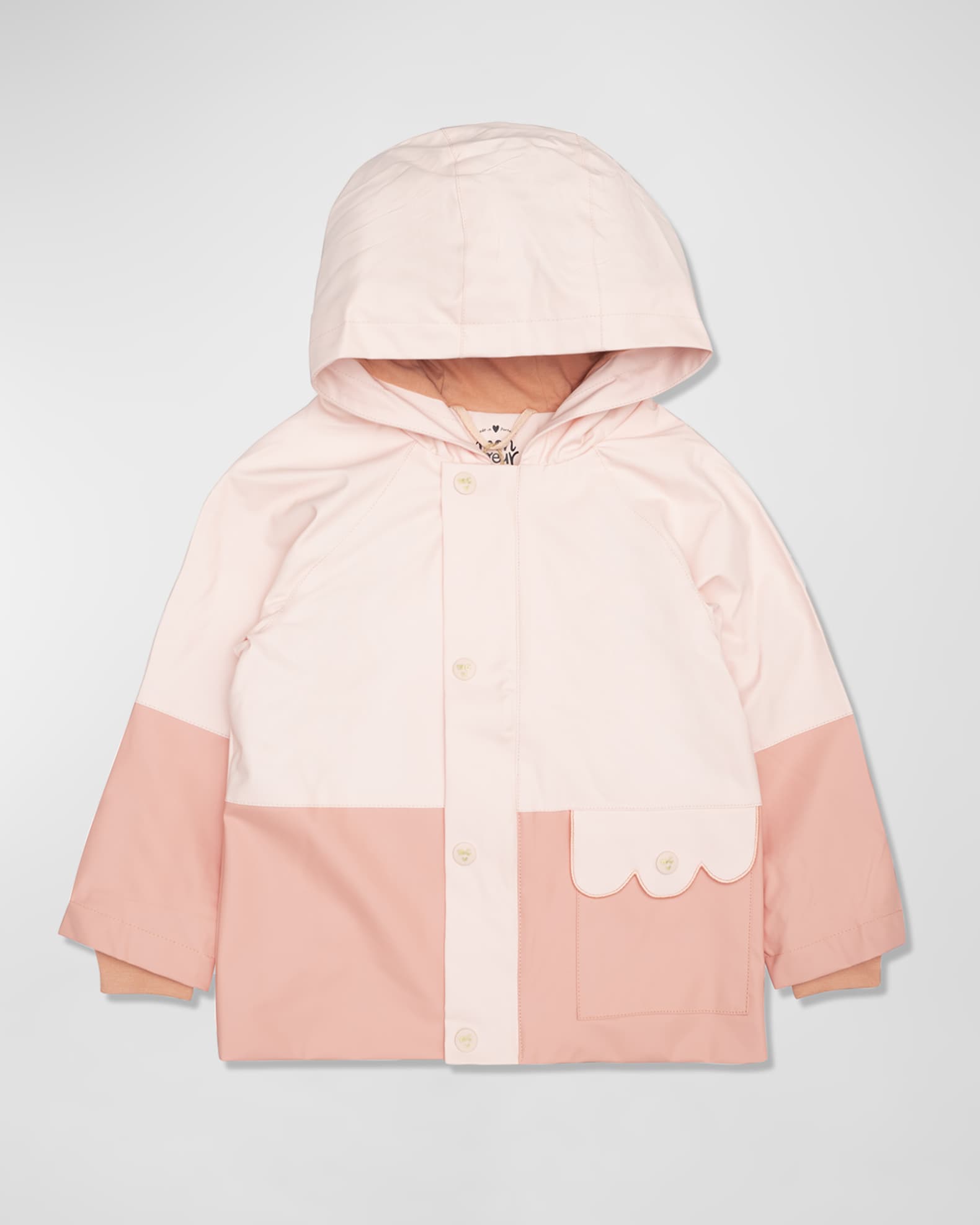 Girl's Colorblock Hooded Raincoat | Neiman Marcus