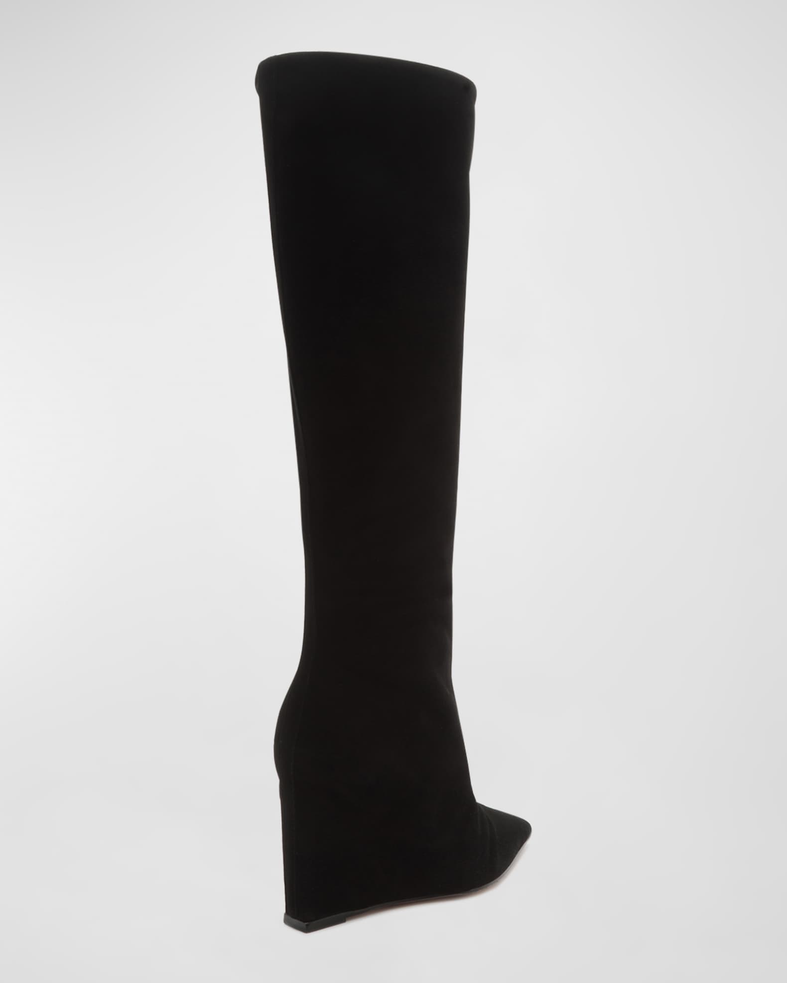 Schutz Asya Suede Wedge Knee Boots | Neiman Marcus