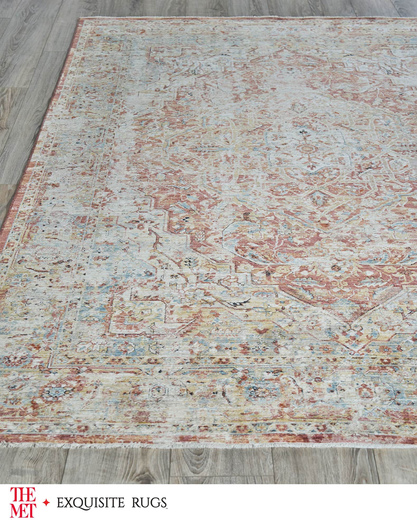 Exquisite Rugs x THE MET Antique Loom Beige & Rust Rug, 9' x 12 ...
