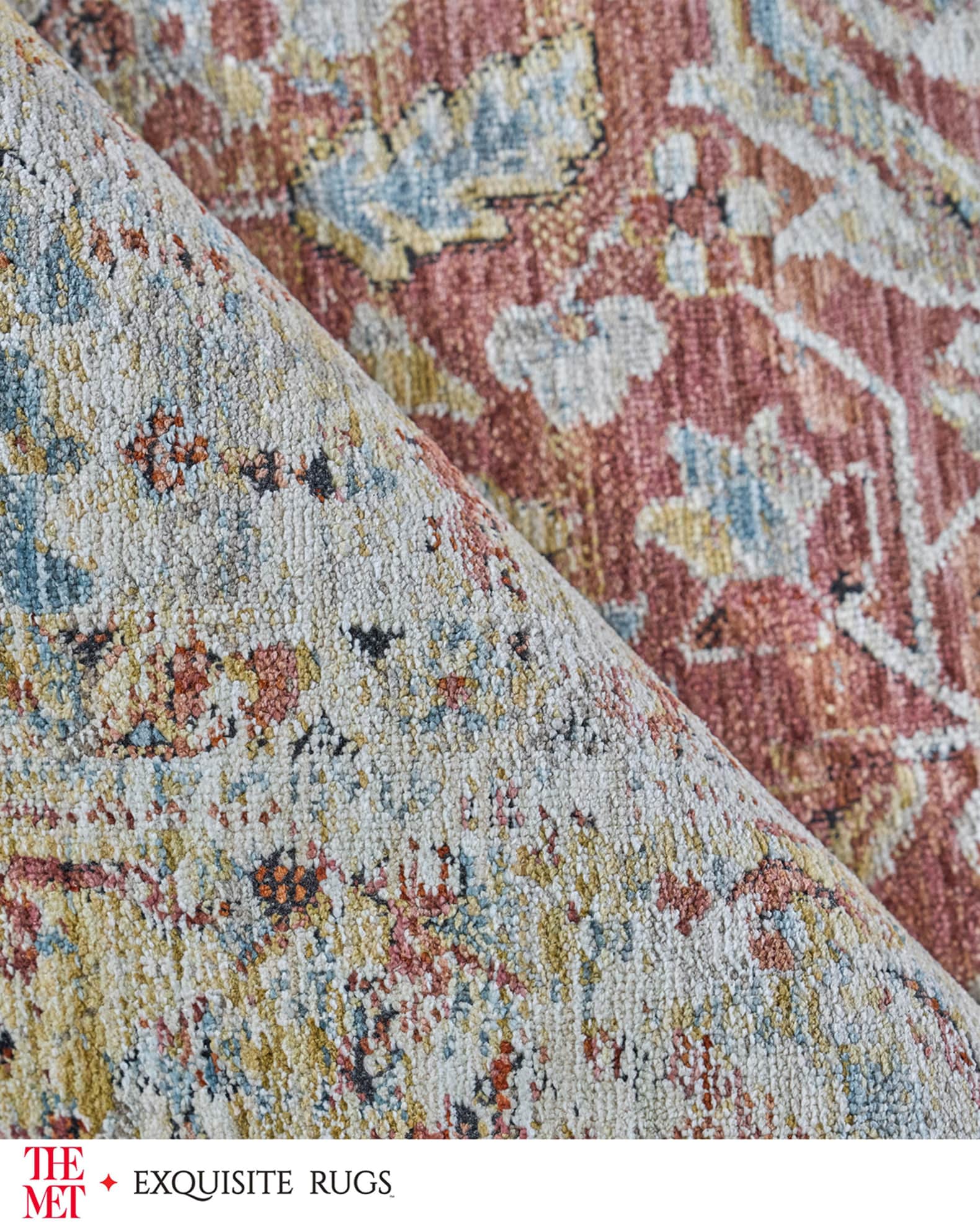 Exquisite Rugs x THE MET Antique Loom Beige & Rust Rug, 9' x 12 ...