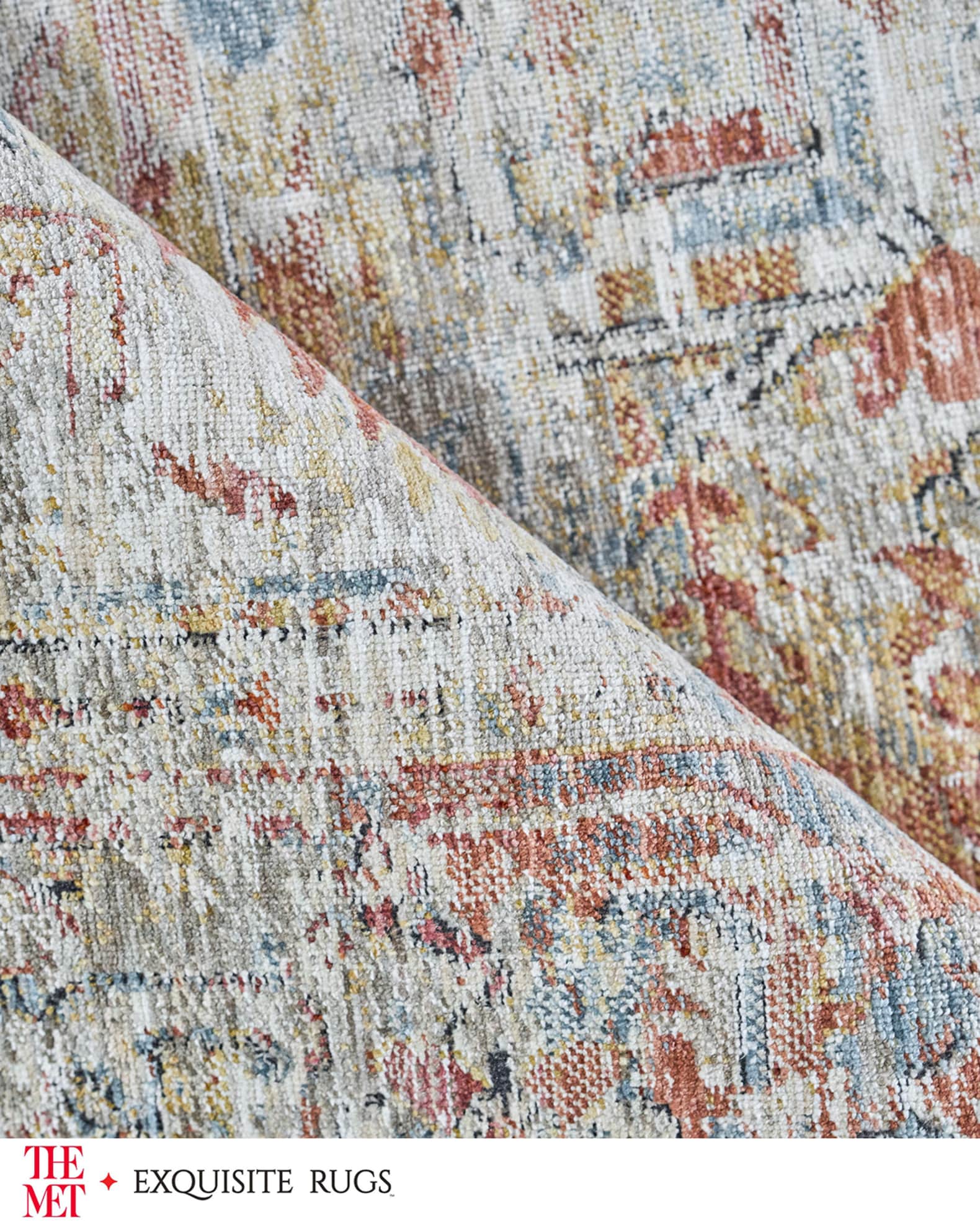 Antique Loom Cream & Rust Rug | Neiman Marcus