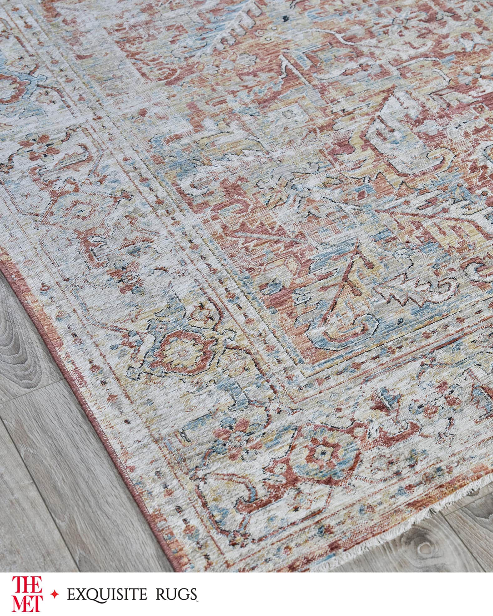 Exquisite Rugs x THE MET Antique Loom Rust & Beige Rug, 10' x 14 ...