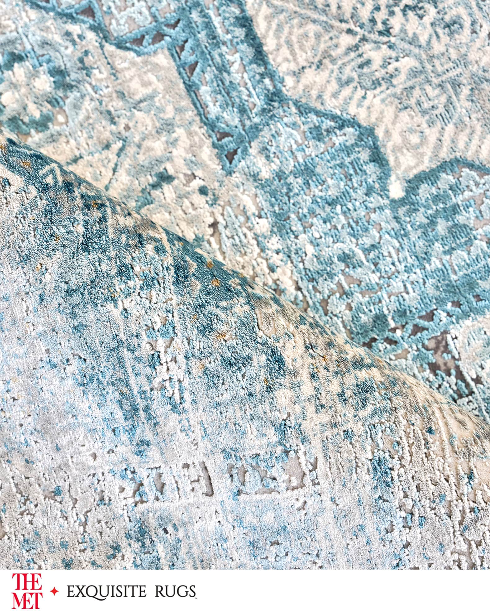 Legacy-Loomed Blue and Ivory Rug Collection | Neiman Marcus