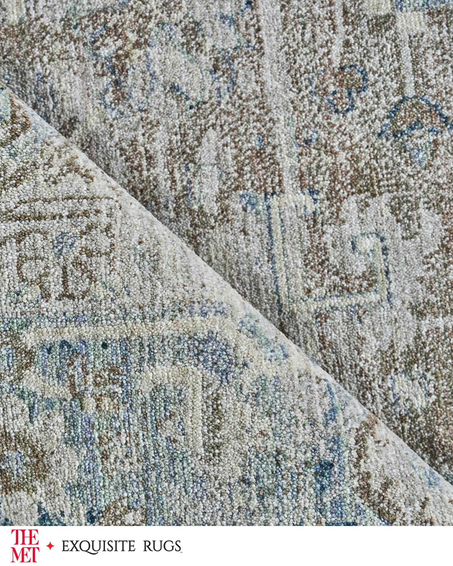 Exquisite Rugs x THE MET Vintage Loom Rust & Navy Rug, 9' x 12 ...