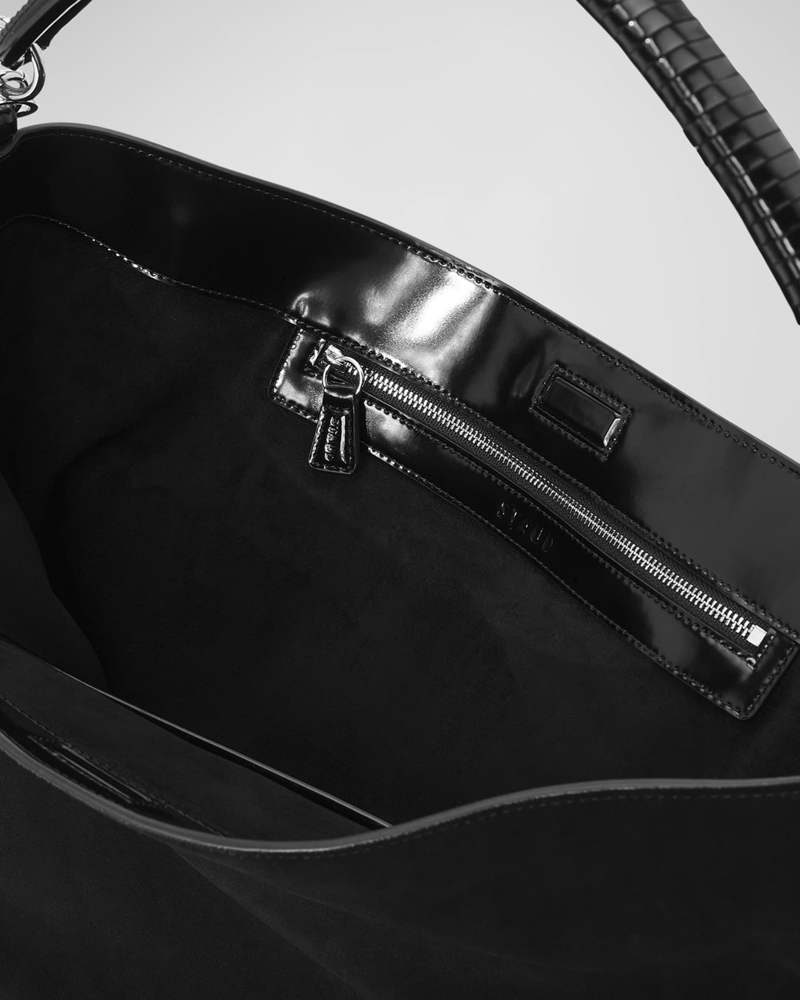 STAUD Perry Mixed Leather Hobo Bag | Neiman Marcus