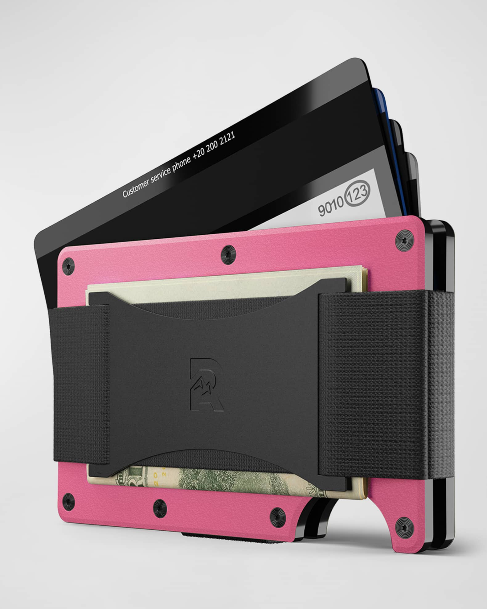 The Ridge Men's Matte Titanium Wallet with Cash Strap | Neiman Marcus