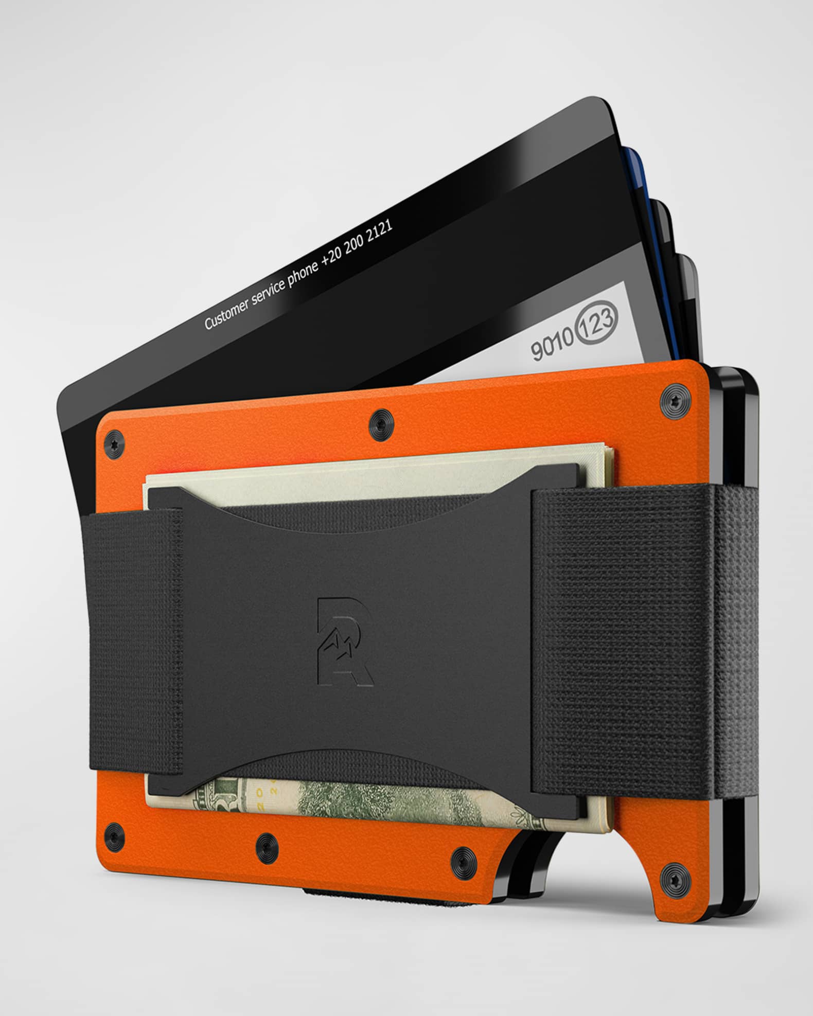 The Ridge Men's Matte Titanium Wallet with Cash Strap | Neiman Marcus