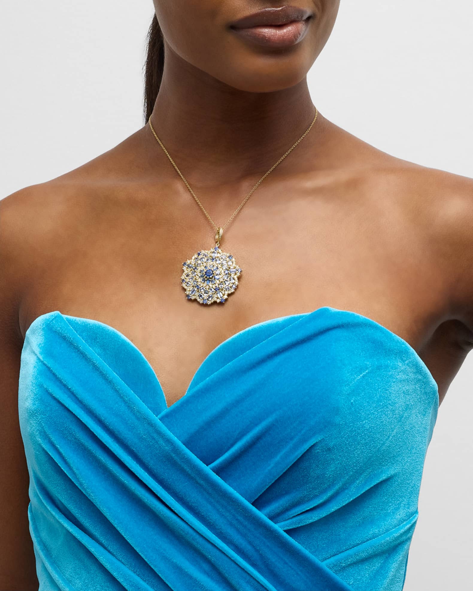 Tanya Farah Arabian Nights Ceylon Sapphire and Diamond Enahancer ...