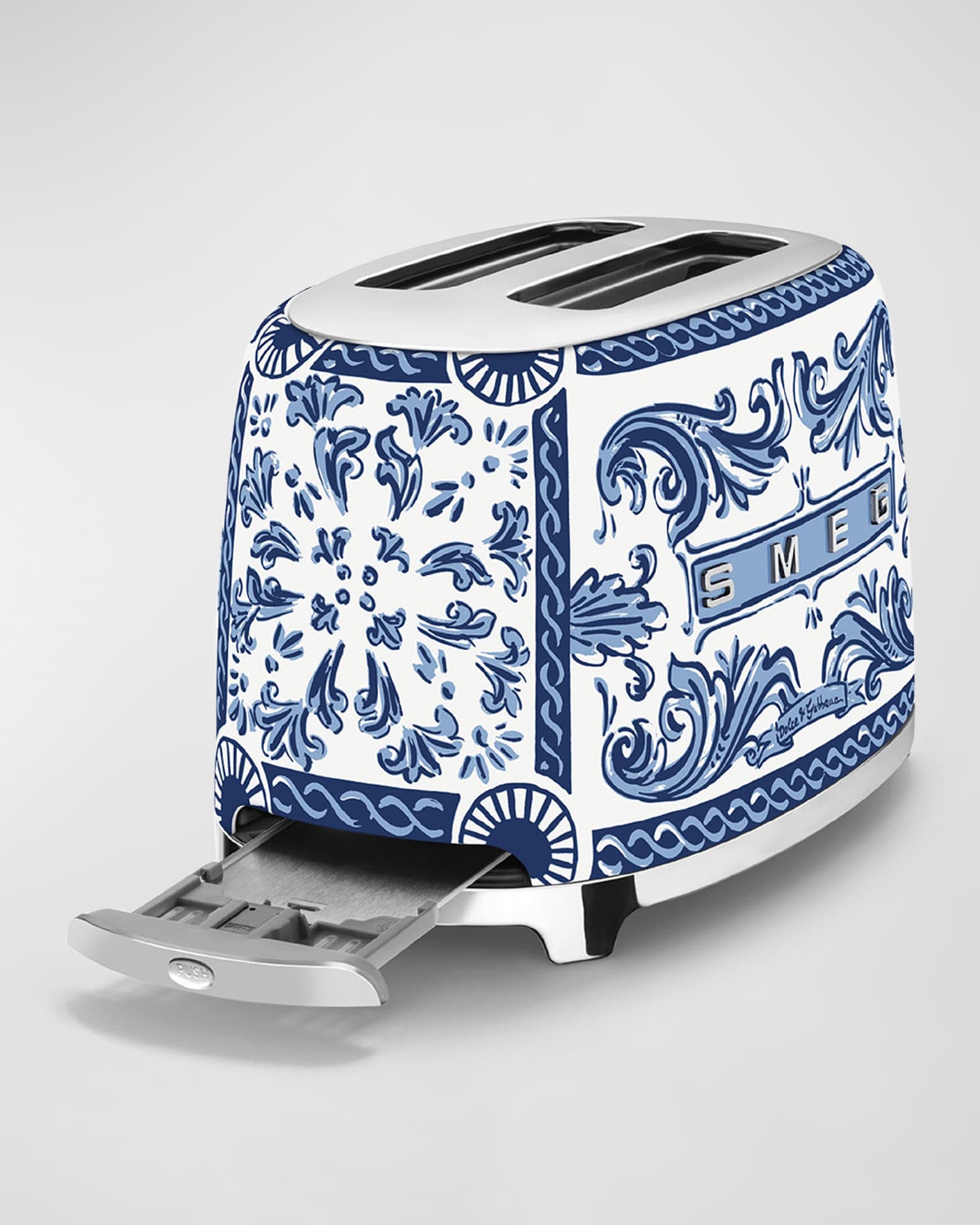Smeg x Dolce&Gabbana Blu Mediterraneo 2-Slice Toaster | Neiman Marcus