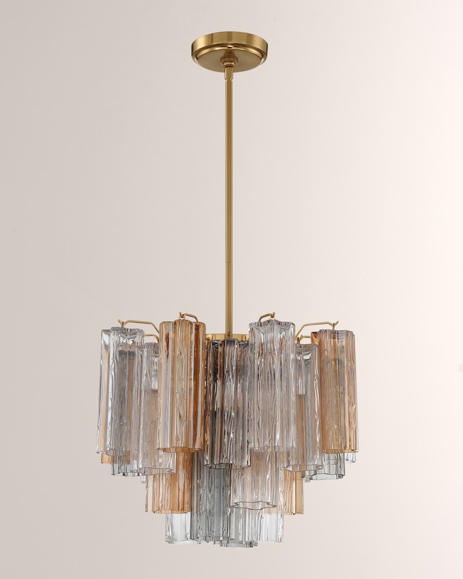 Crystorama Addis 4-Light Aged Brass Chandelier | Neiman Marcus