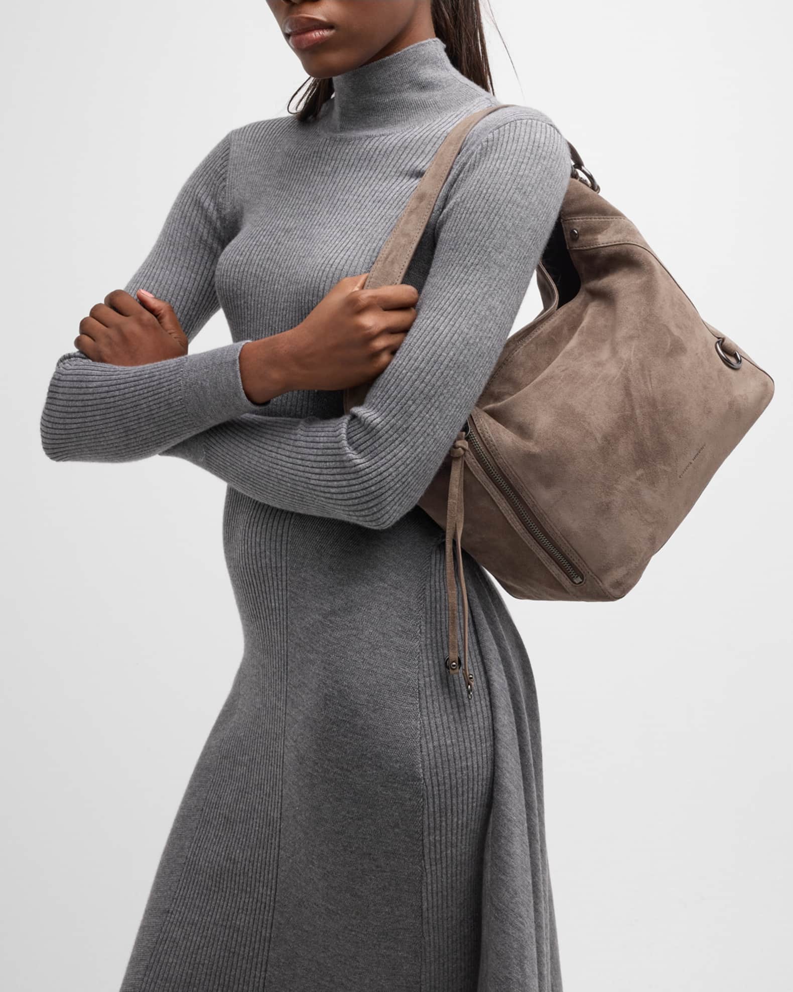 Rebecca Minkoff Mab Suede Hobo Bag | Neiman Marcus