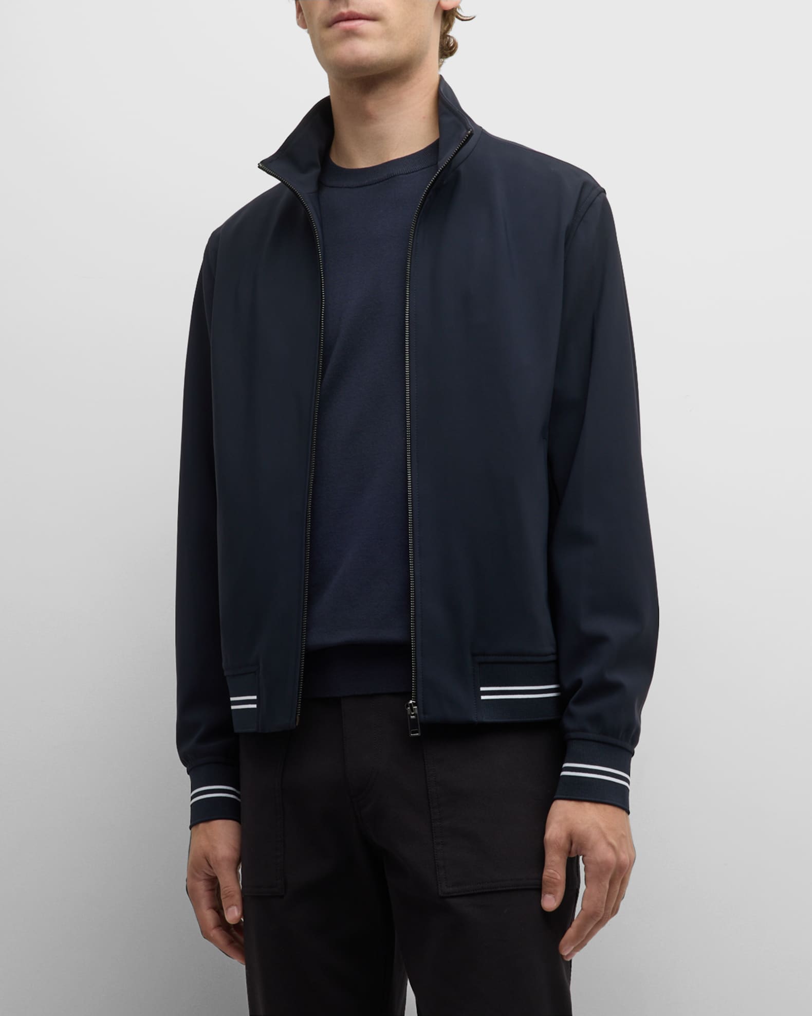 Theory Men's Marco Jacket in Precision Ponte | Neiman Marcus