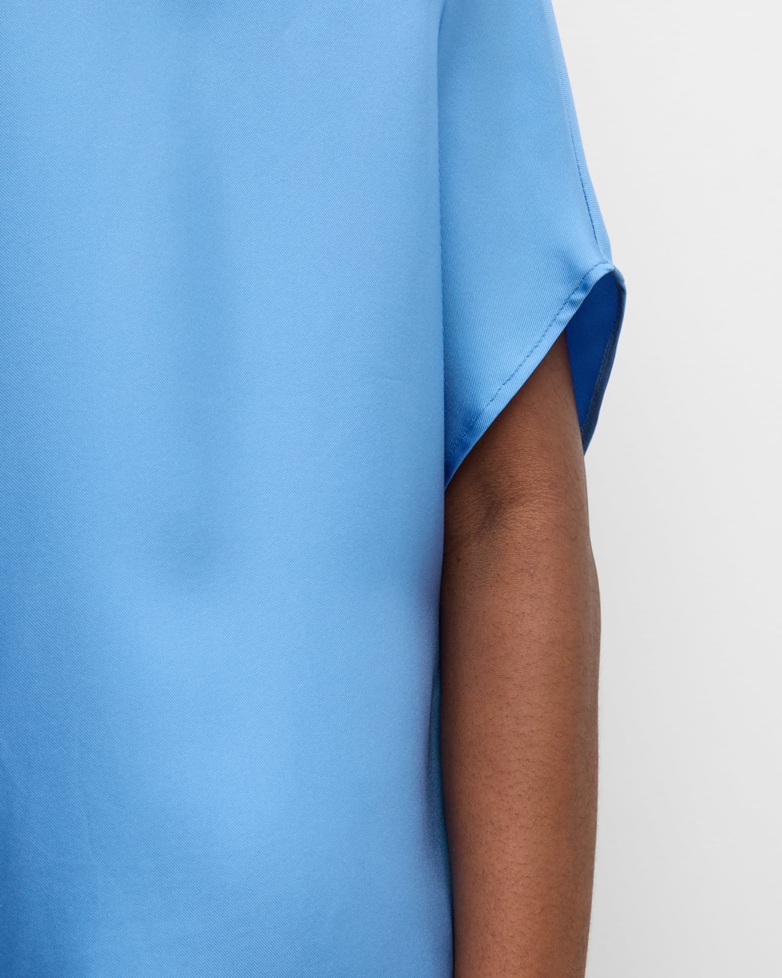 LAPOINTE Organic Silky Twill Cape Tee | Neiman Marcus