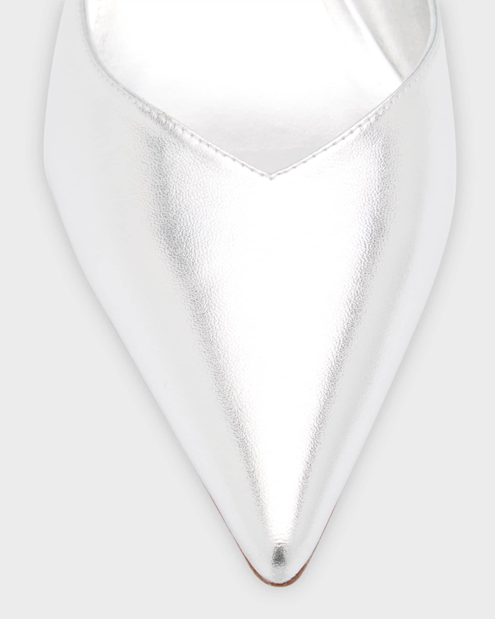 Stuart Weitzman Eva Metallic Kitten-Heel Pumps | Neiman Marcus