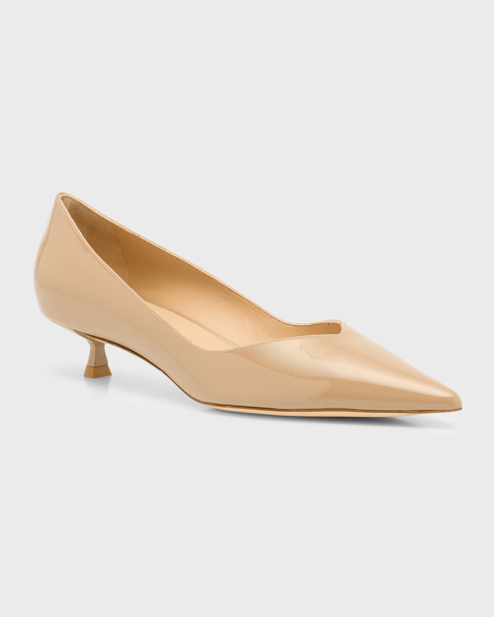 Eva Patent Kitten-Heel Pumps | Neiman Marcus