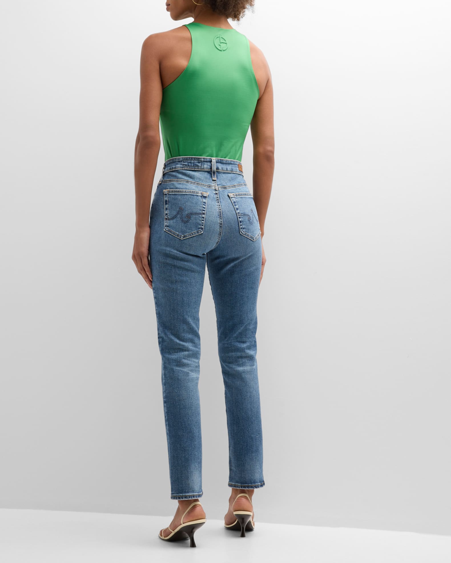 AG Jeans Mari Slim-Straight Jeans | Neiman Marcus