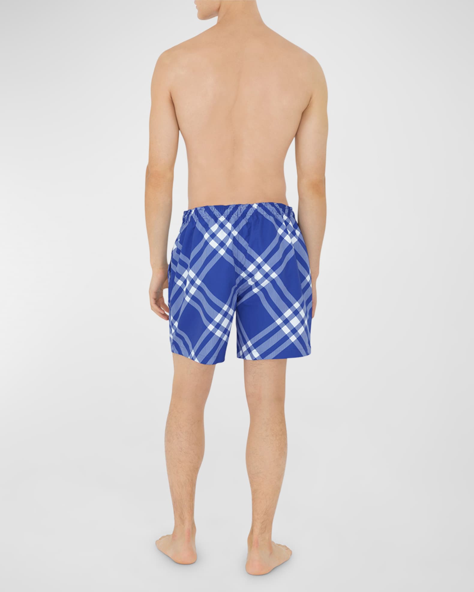 Burberry Men's Knight Check Swim Shorts | Neiman Marcus