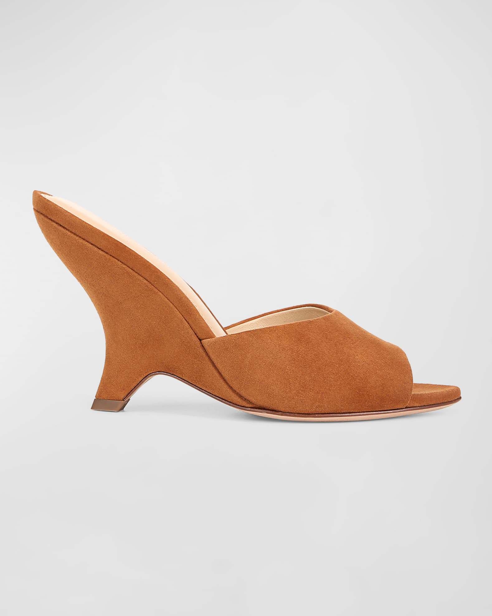 Veronica Beard Mila Suede Slide Wedge Sandals | Neiman Marcus