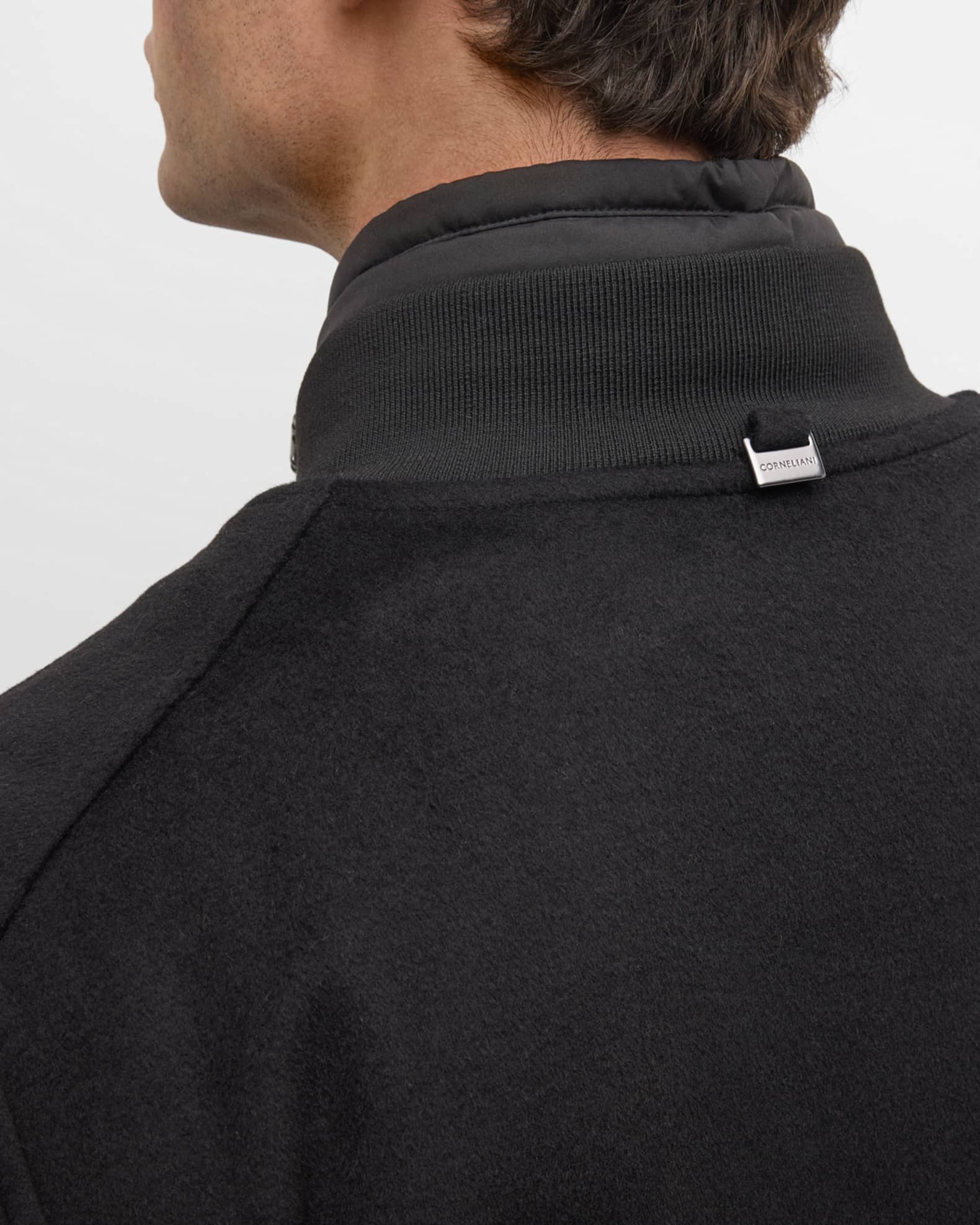 Corneliani Men's Bomber Jacket with Adjustable Collar | Neiman Marcus