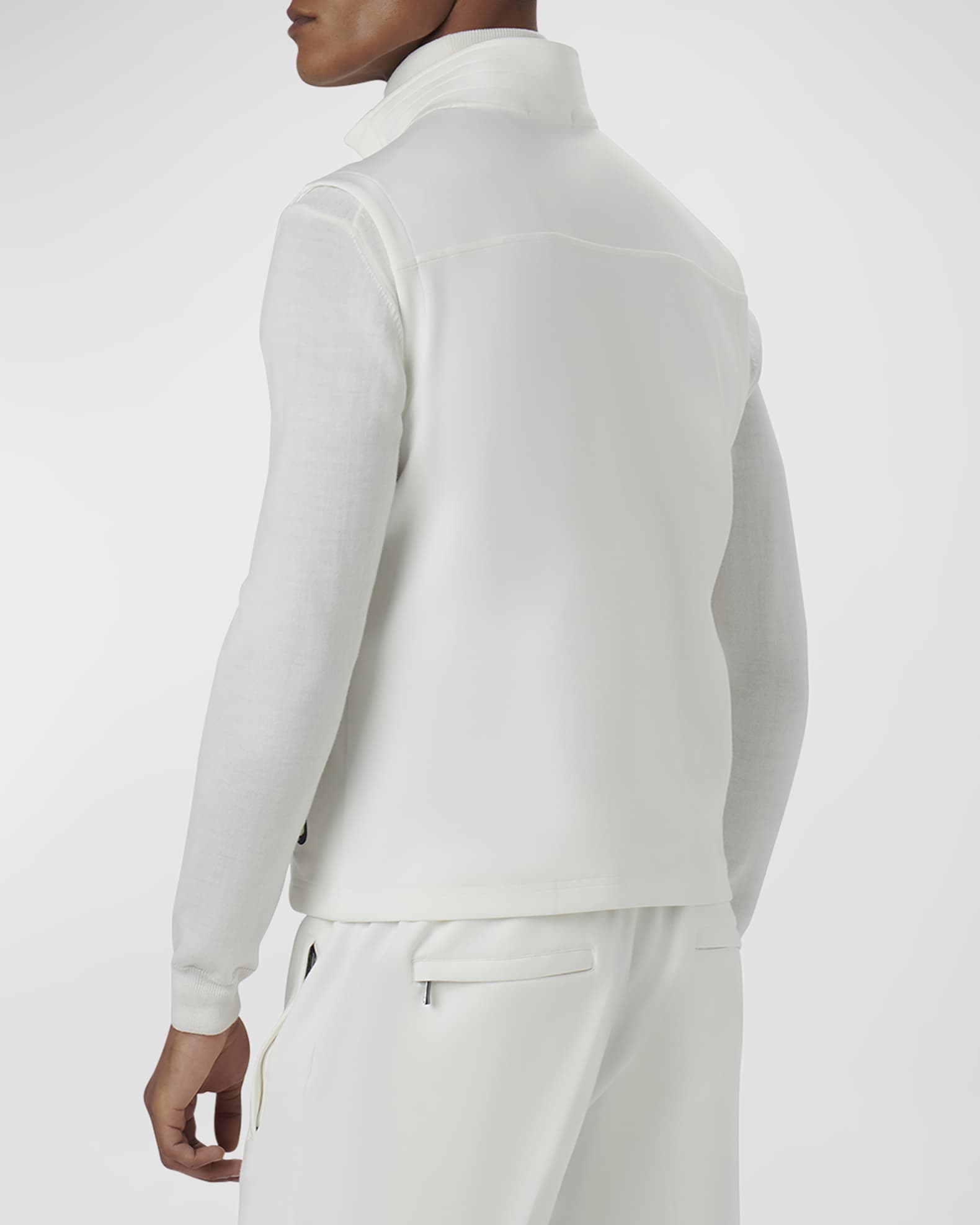 Bugatchi Men's Mock-Neck Knit Vest | Neiman Marcus