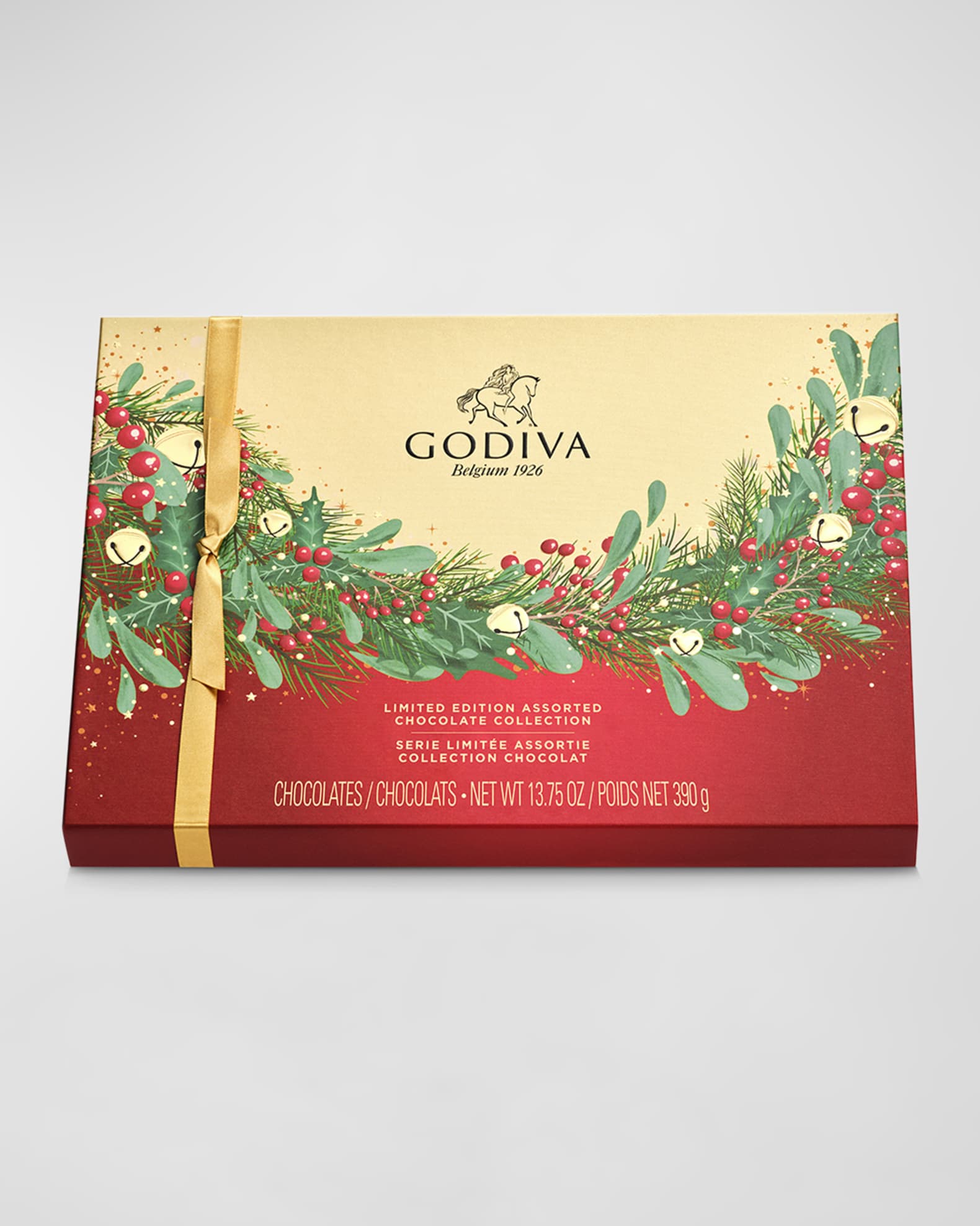 Godiva Chocolatier Holiday 36-Piece Chocolate Gift Box With Gold Ribbon | Neiman Marcus