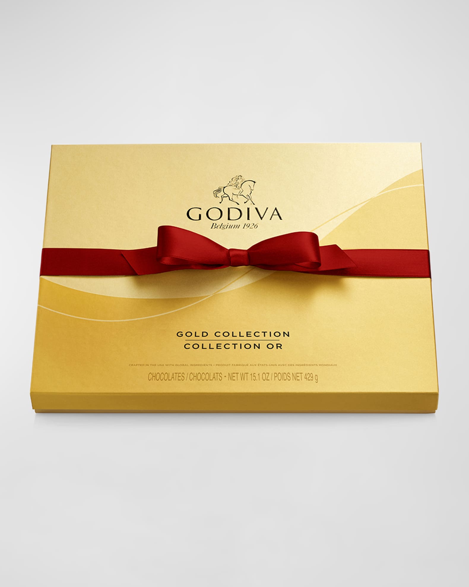 Godiva Chocolatier Holiday 36-Piece Chocolate Gift Box With Red Ribbon ...