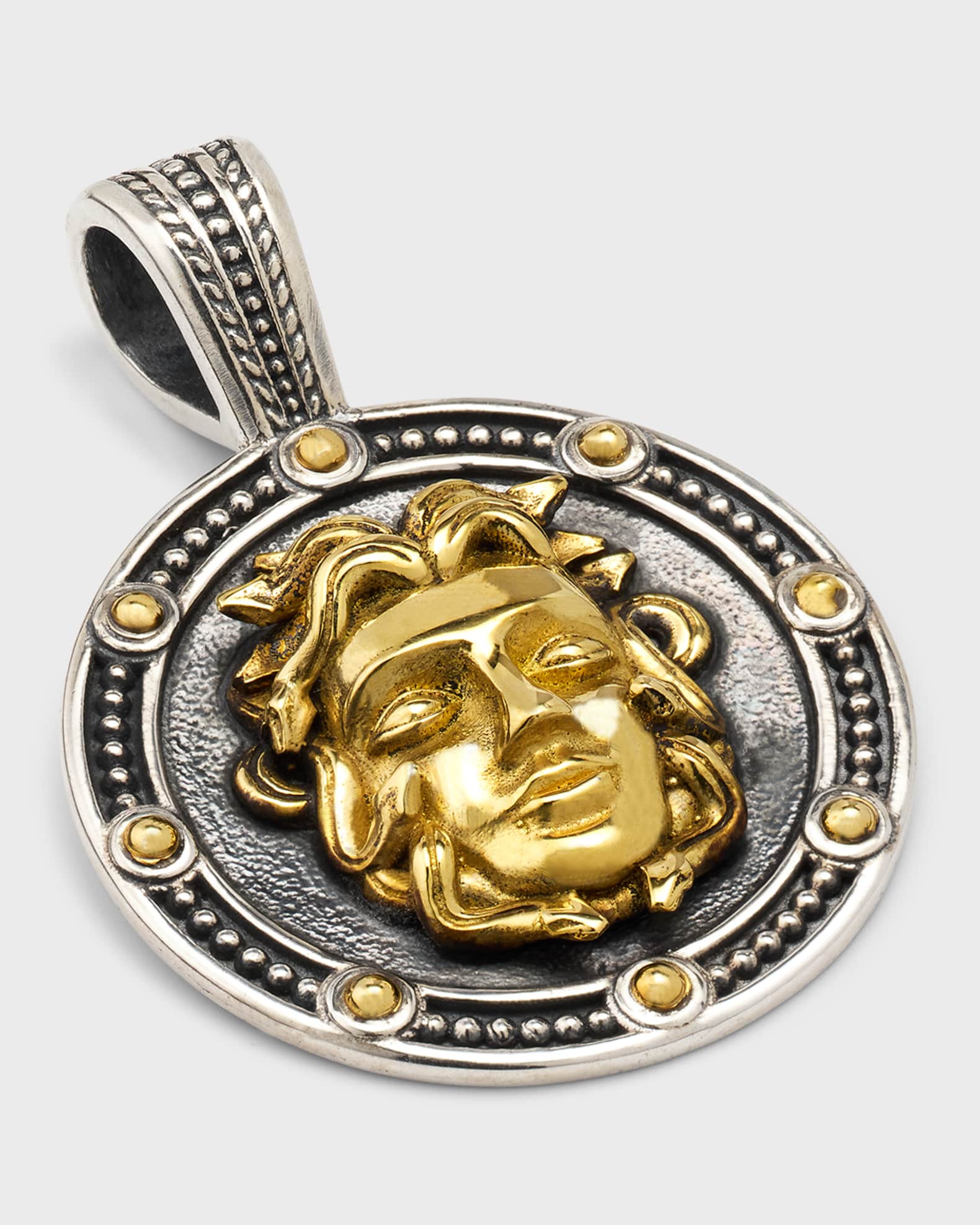 Konstantino Men's Two-Tone Coin Pendant | Neiman Marcus