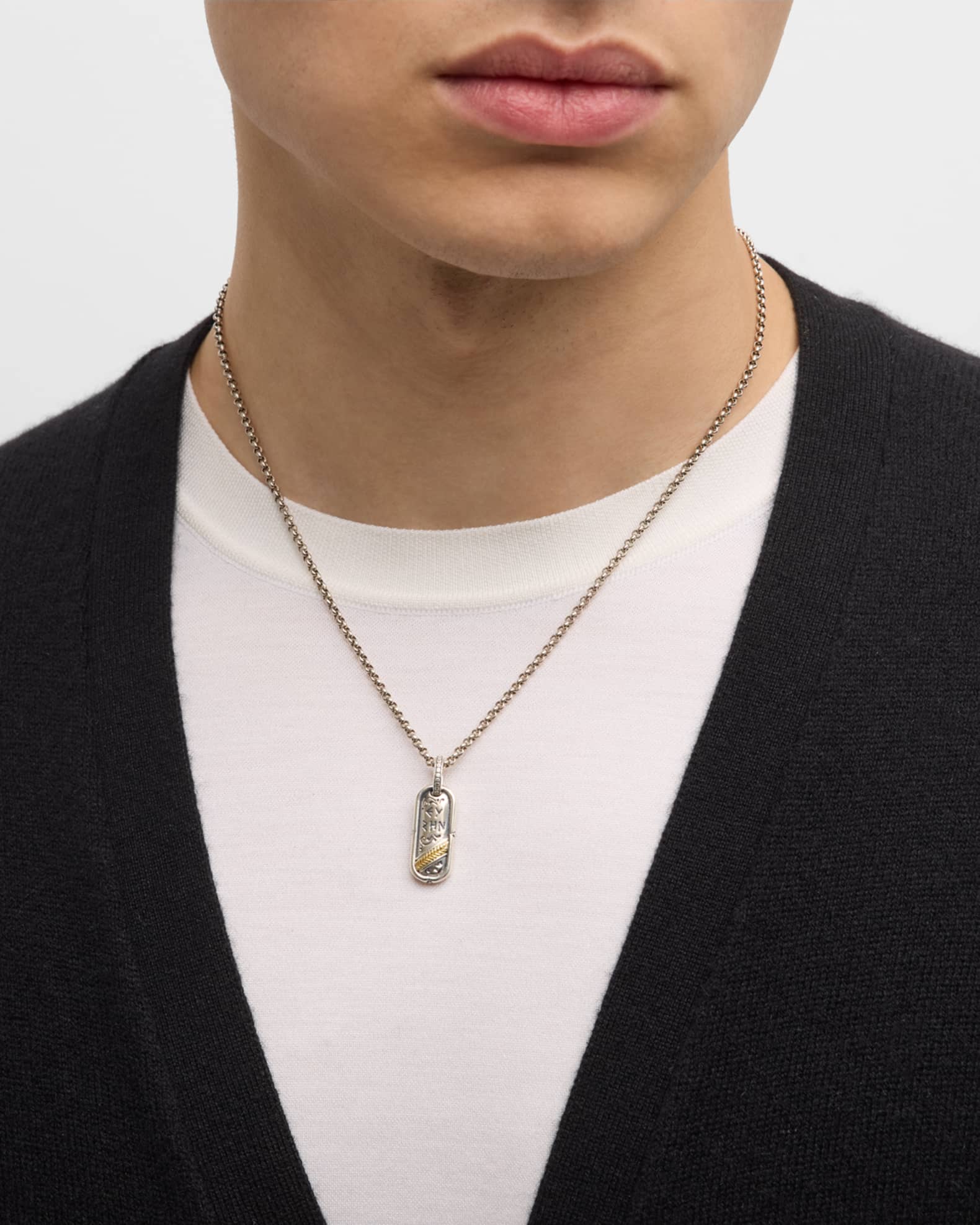 Konstantino Men's Good Life Two-Tone Pendant | Neiman Marcus