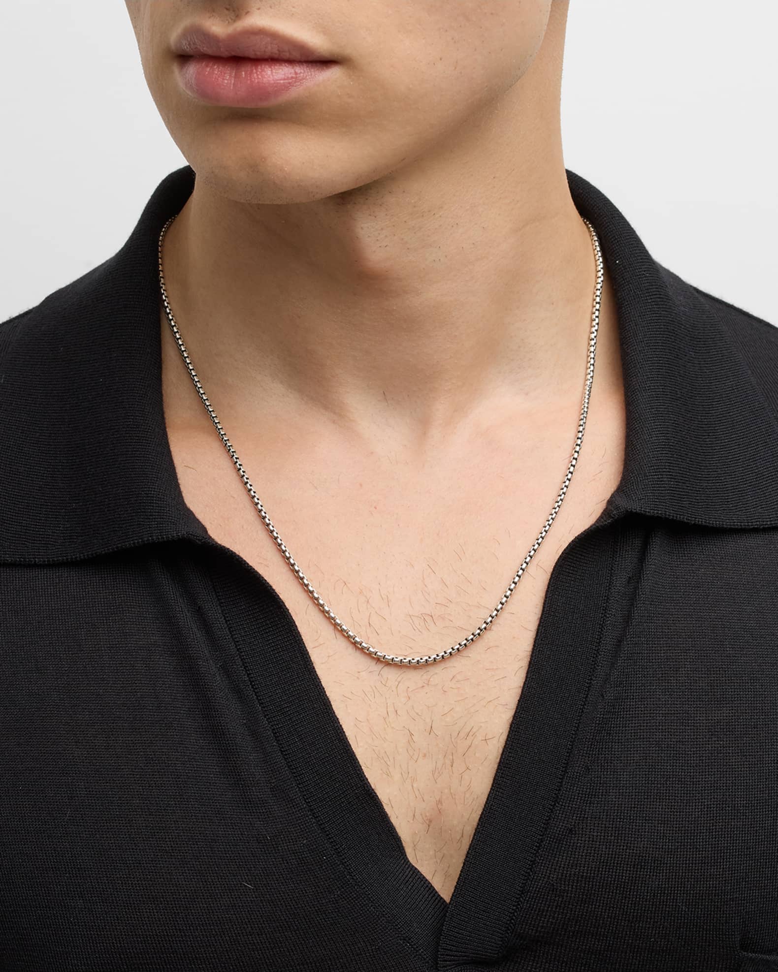 Konstantino Men's Sterling Silver Chain Necklace, 24"L | Neiman Marcus