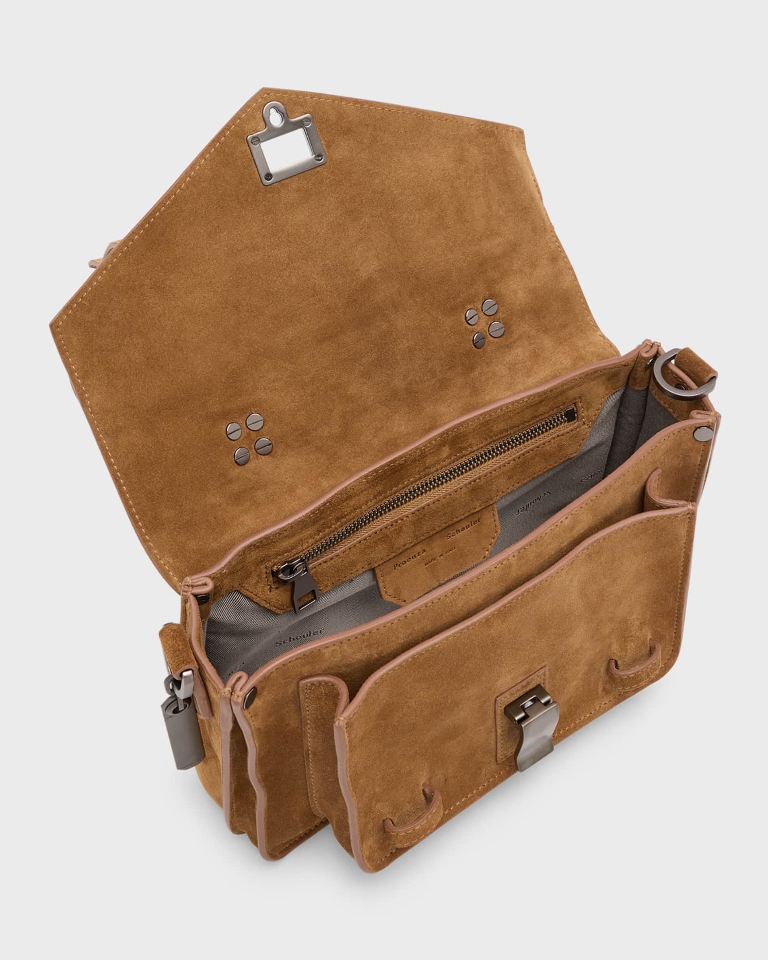Proenza Schouler PS1 Tiny Suede Messenger Bag | Neiman Marcus