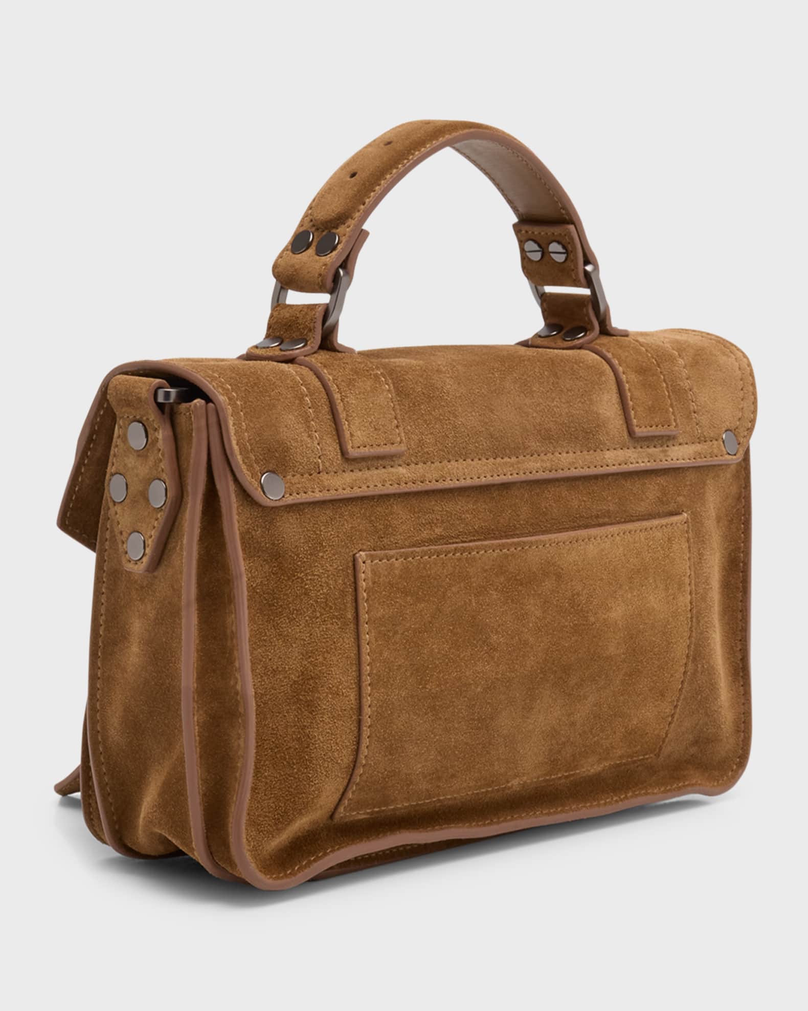 Proenza Schouler PS1 Tiny Suede Messenger Bag | Neiman Marcus