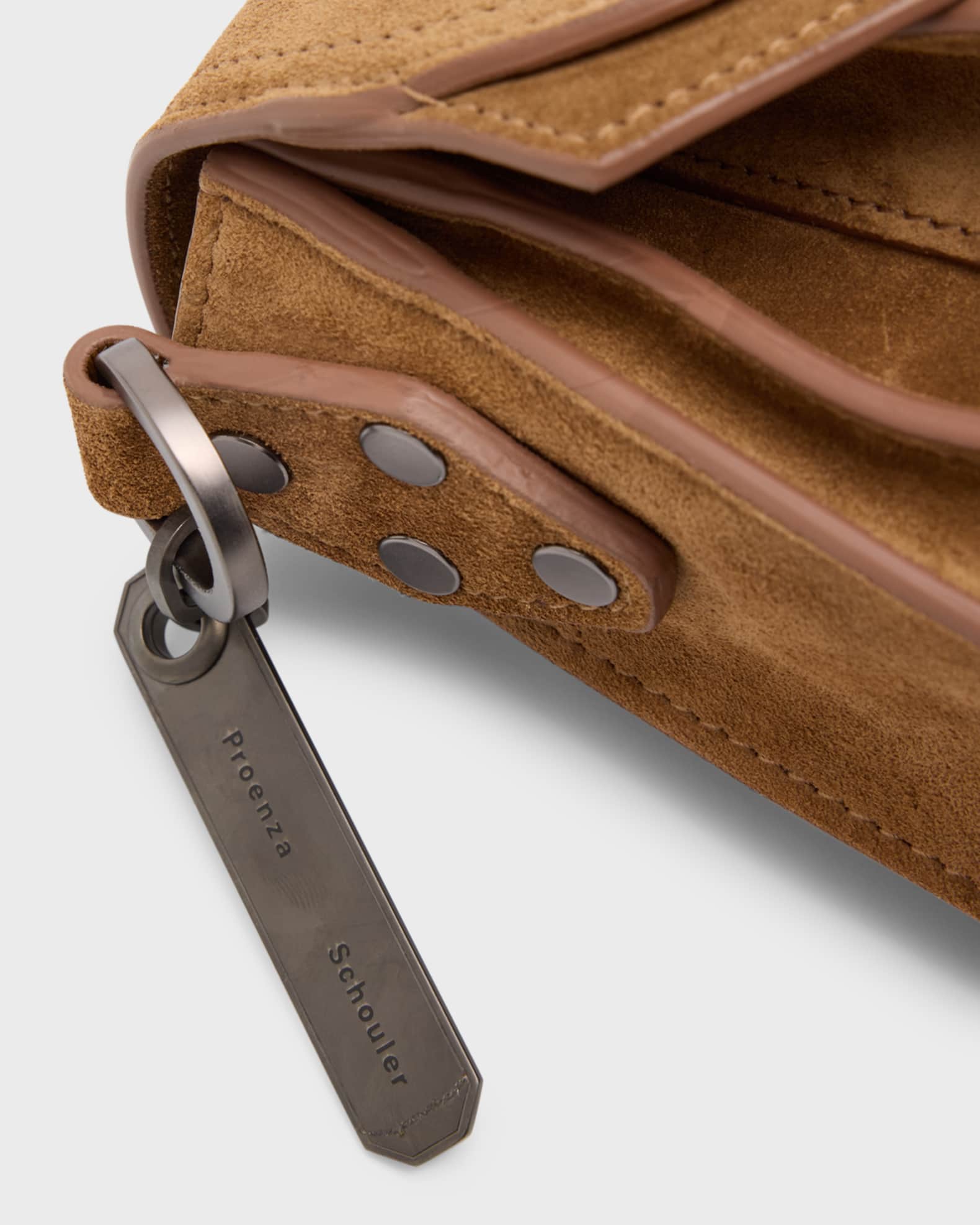 Proenza Schouler PS1 Tiny Suede Messenger Bag | Neiman Marcus