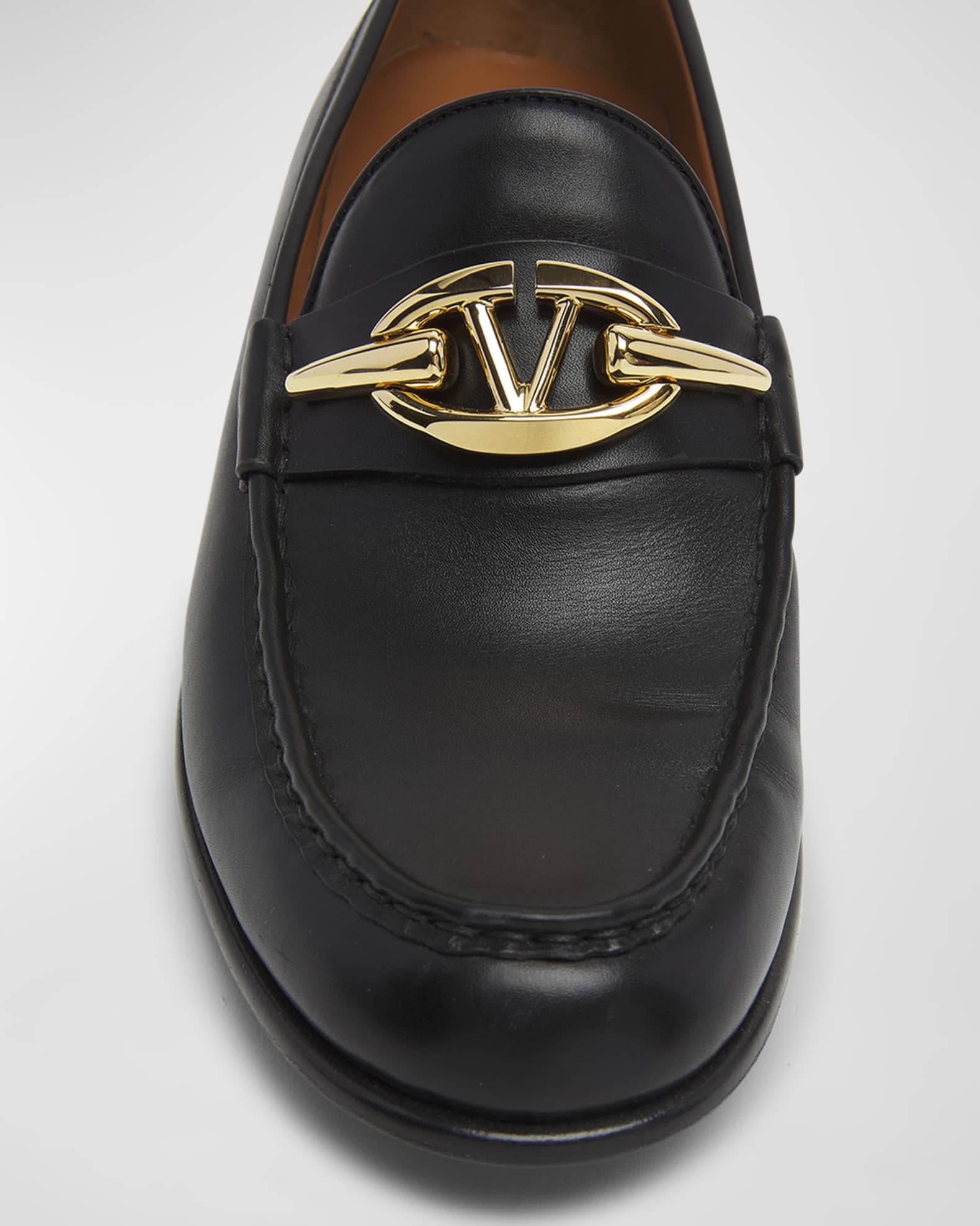 Valentino Garavani Gate VLogo Leather Loafers | Neiman Marcus