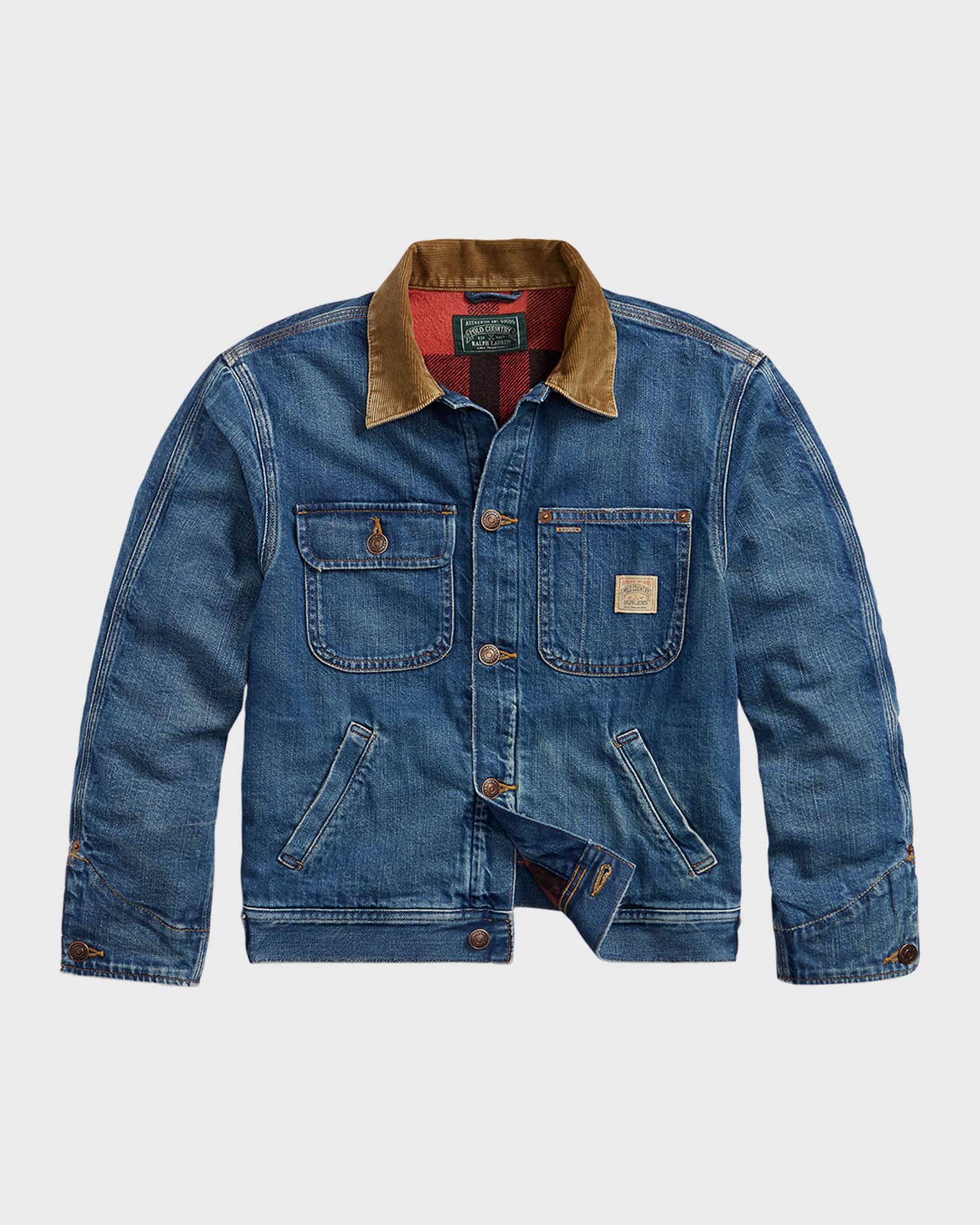 Boy's Denim Dungaree Trucker Jacket | Neiman Marcus