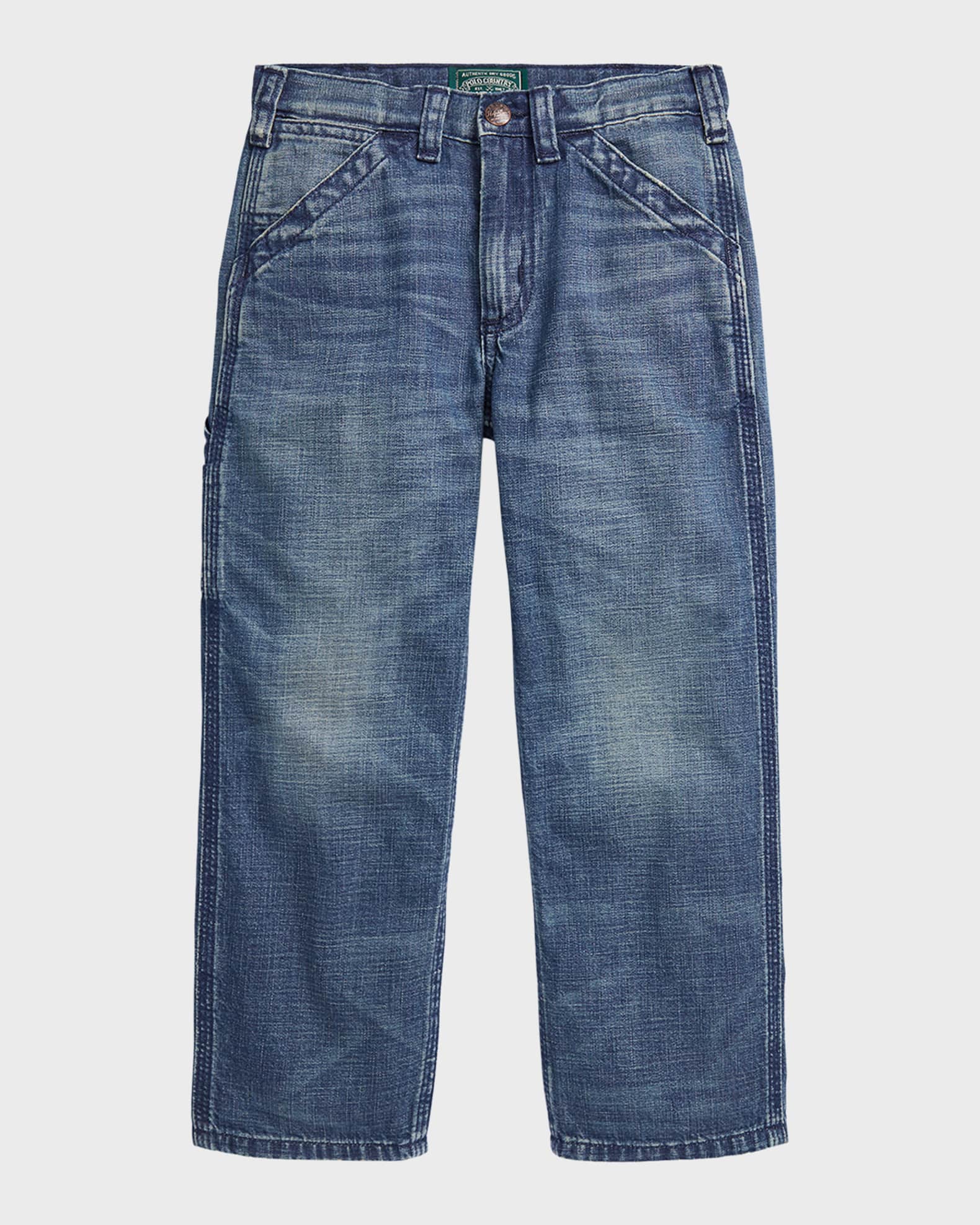 Ralph Lauren Childrenswear Boy's Classic Wide Leg Jeans, Size 2-7 ...