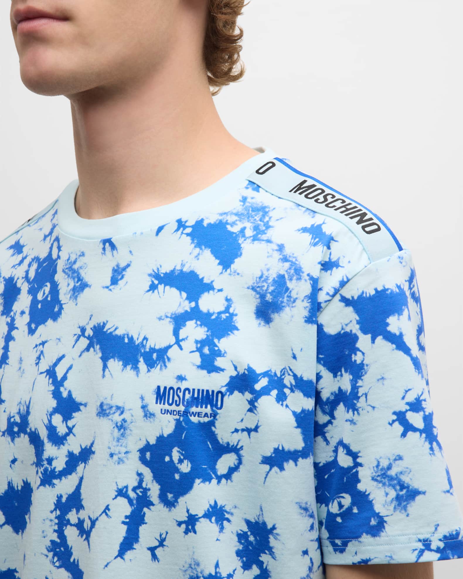 Moschino Men's Tie-Dye Underbear T-Shirt | Neiman Marcus