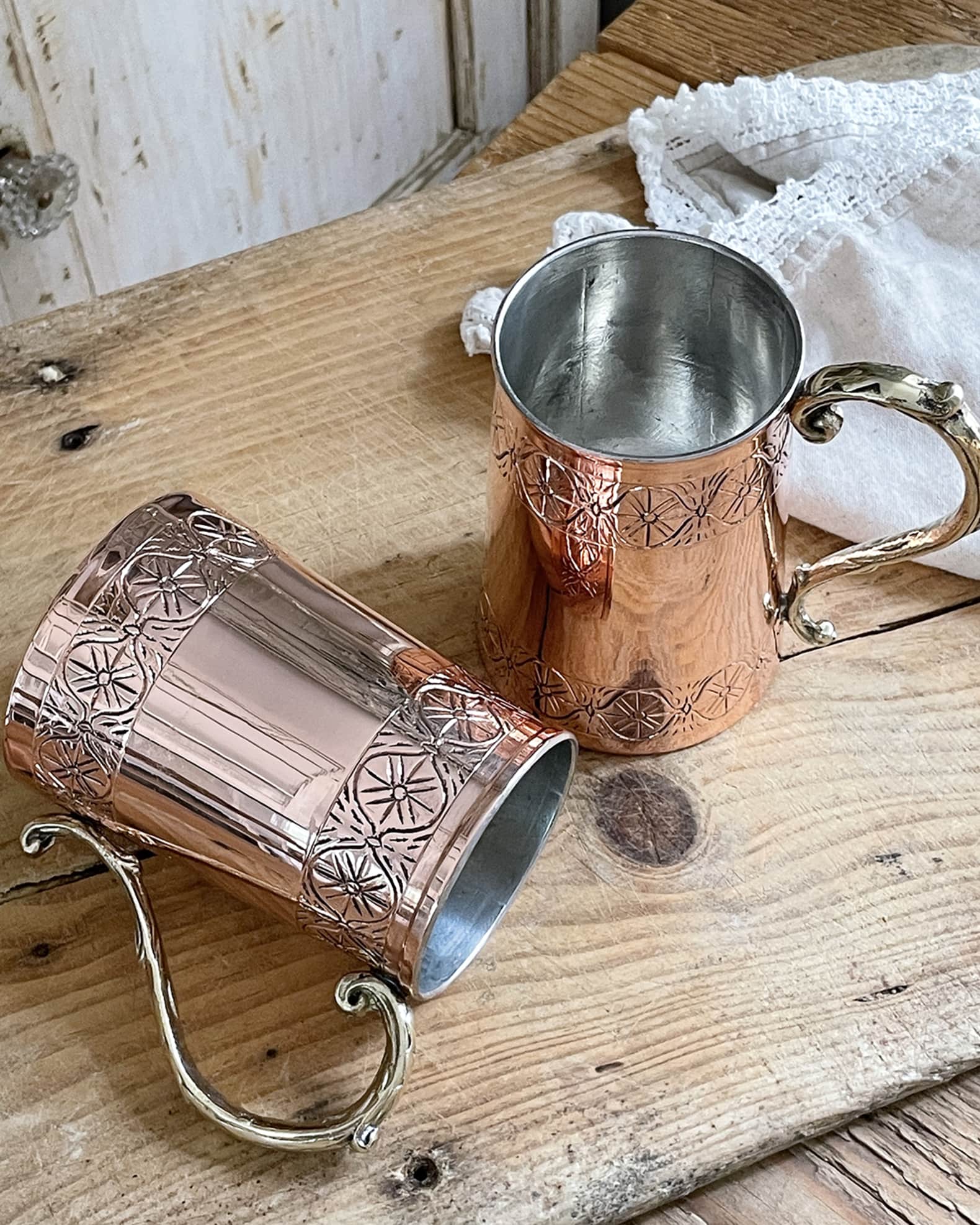 Coppermill Kitchen Vintage-Inspired Tankard Steins, Set of 2 | Neiman ...