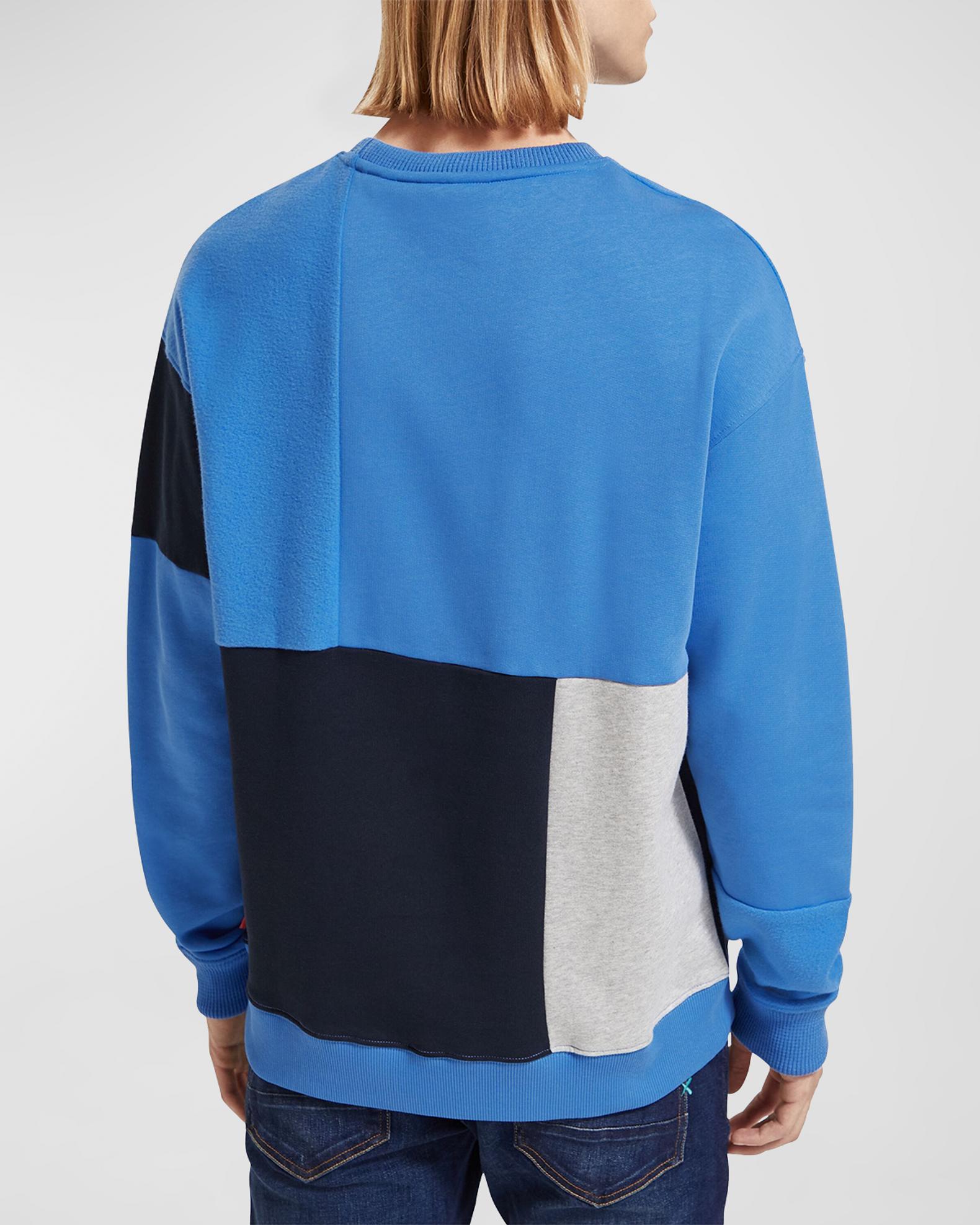 Scotch & Soda Men's Colorblock Relaxed-Fit Sweatshirt | Neiman Marcus