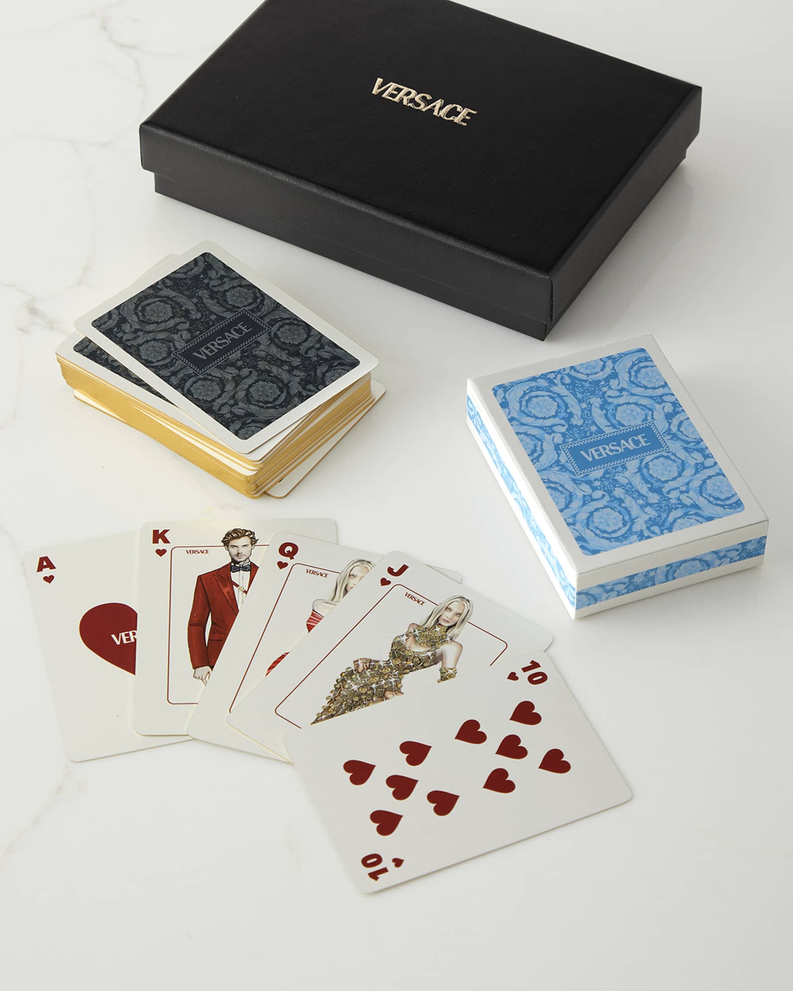 Versace Home Collection Barocco Playing Card Decks, Set of 2 | Neiman ...