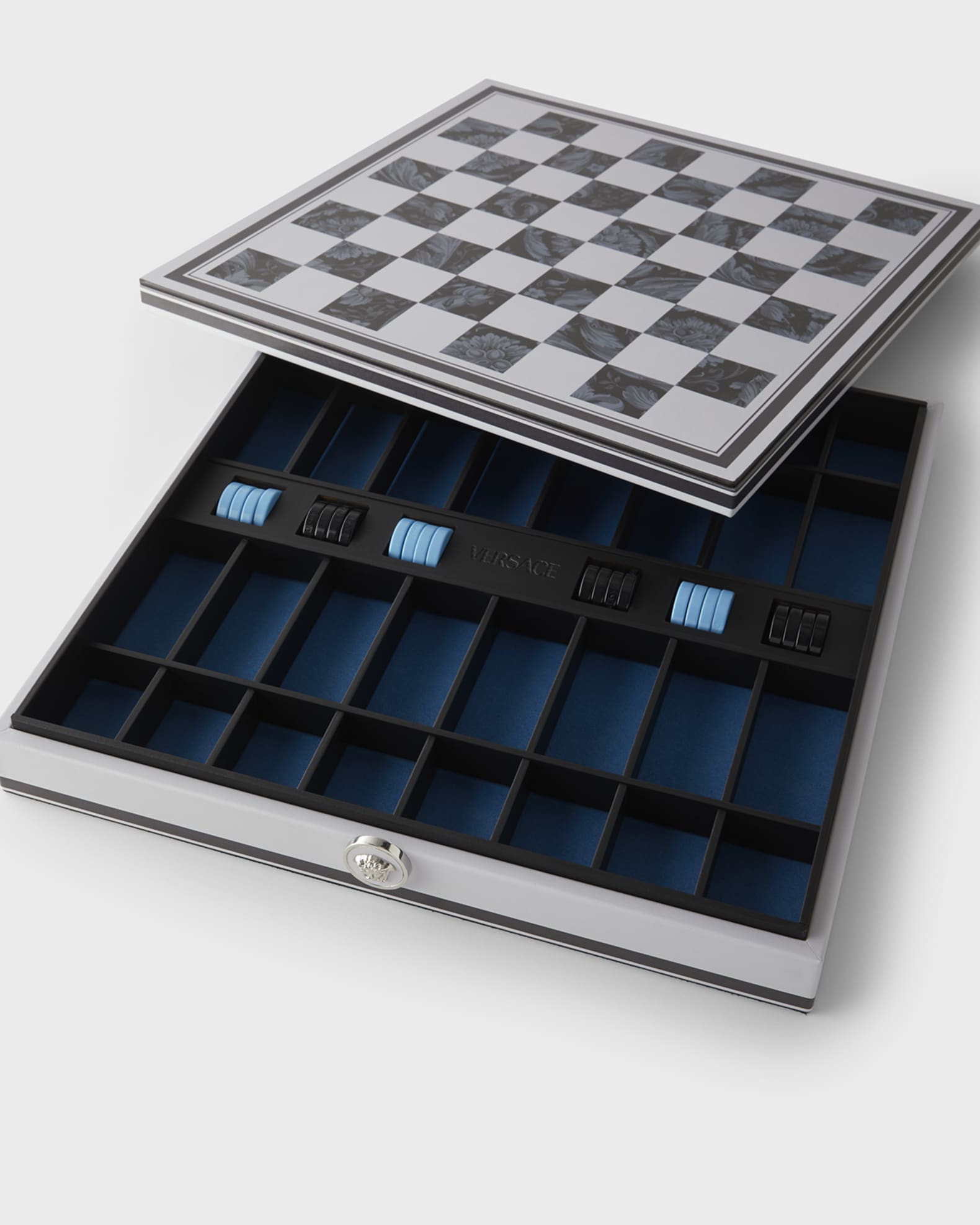 Versace Barocco Chess and Checkers Set | Neiman Marcus
